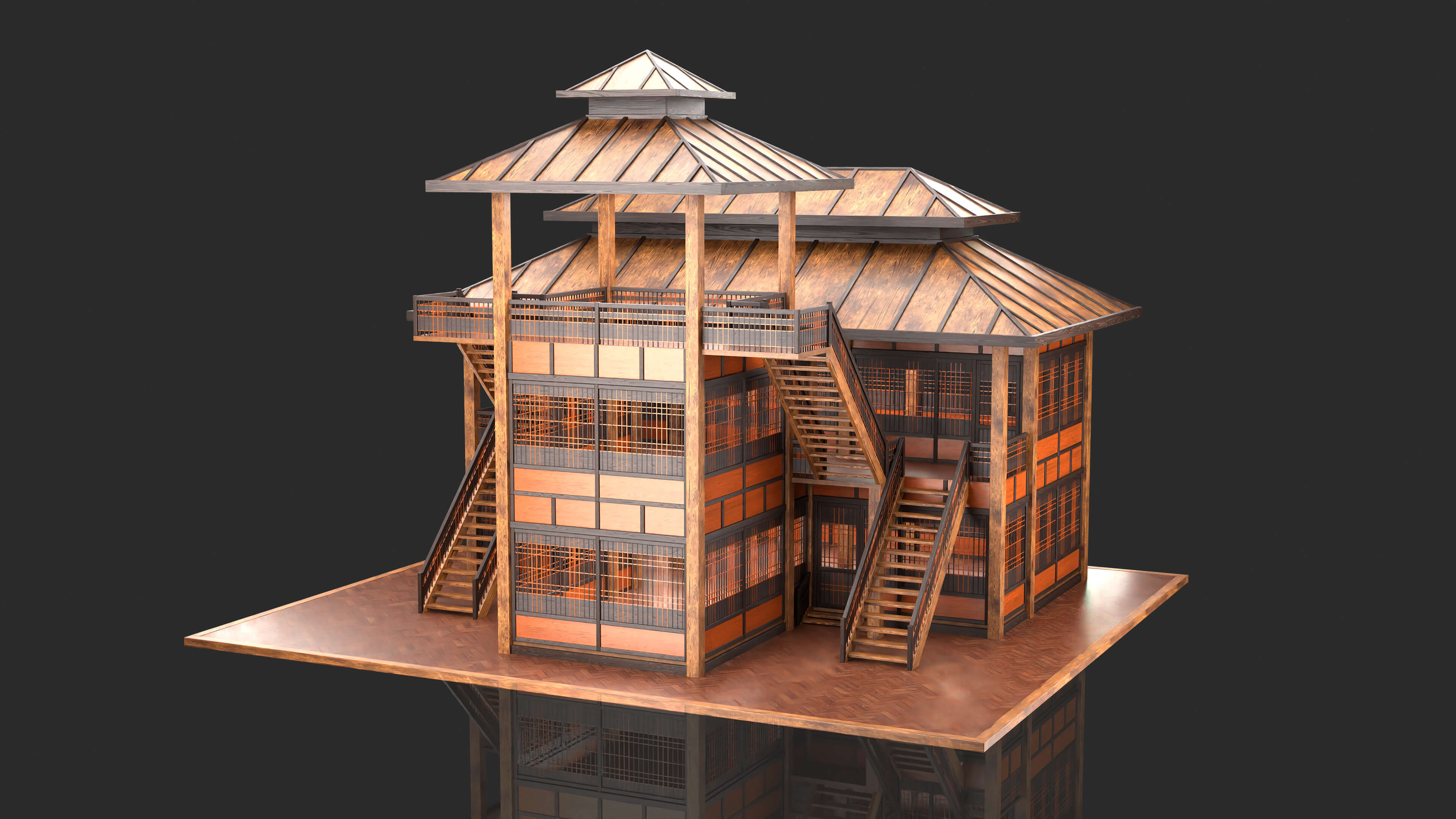 Medieval Fantasy House 12 With Interior and Exterior - 3D Model by ...