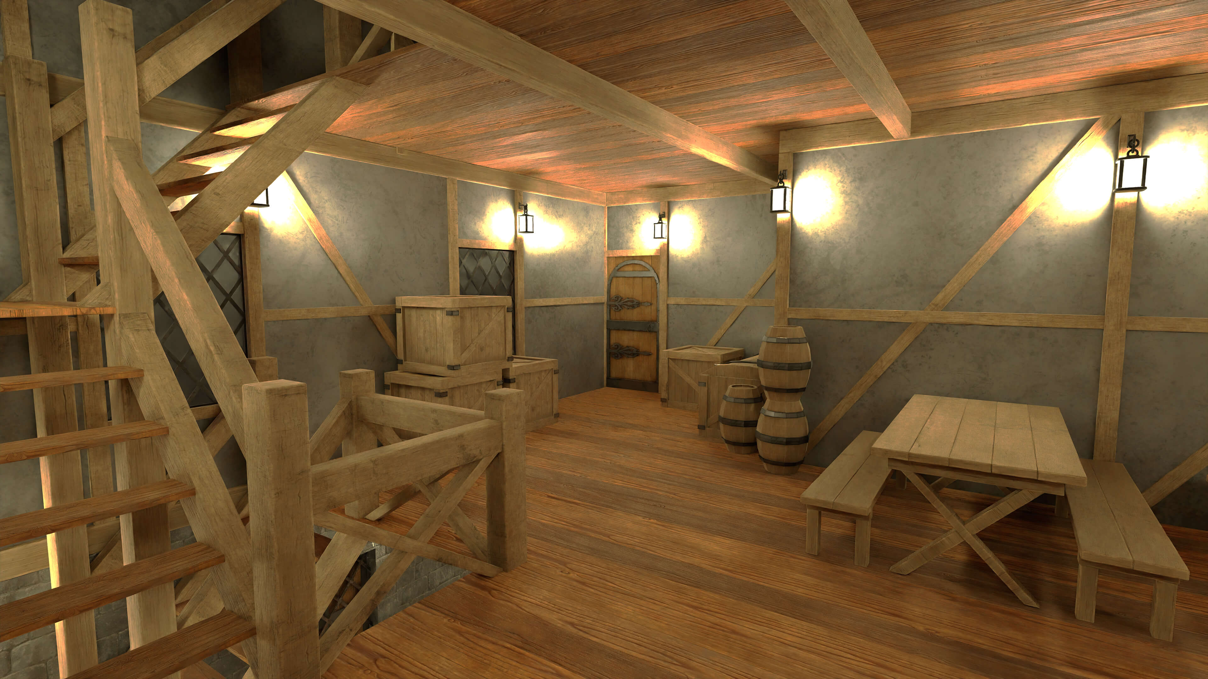 Medieval Fantasy House - 3D Model by HT3dStudio