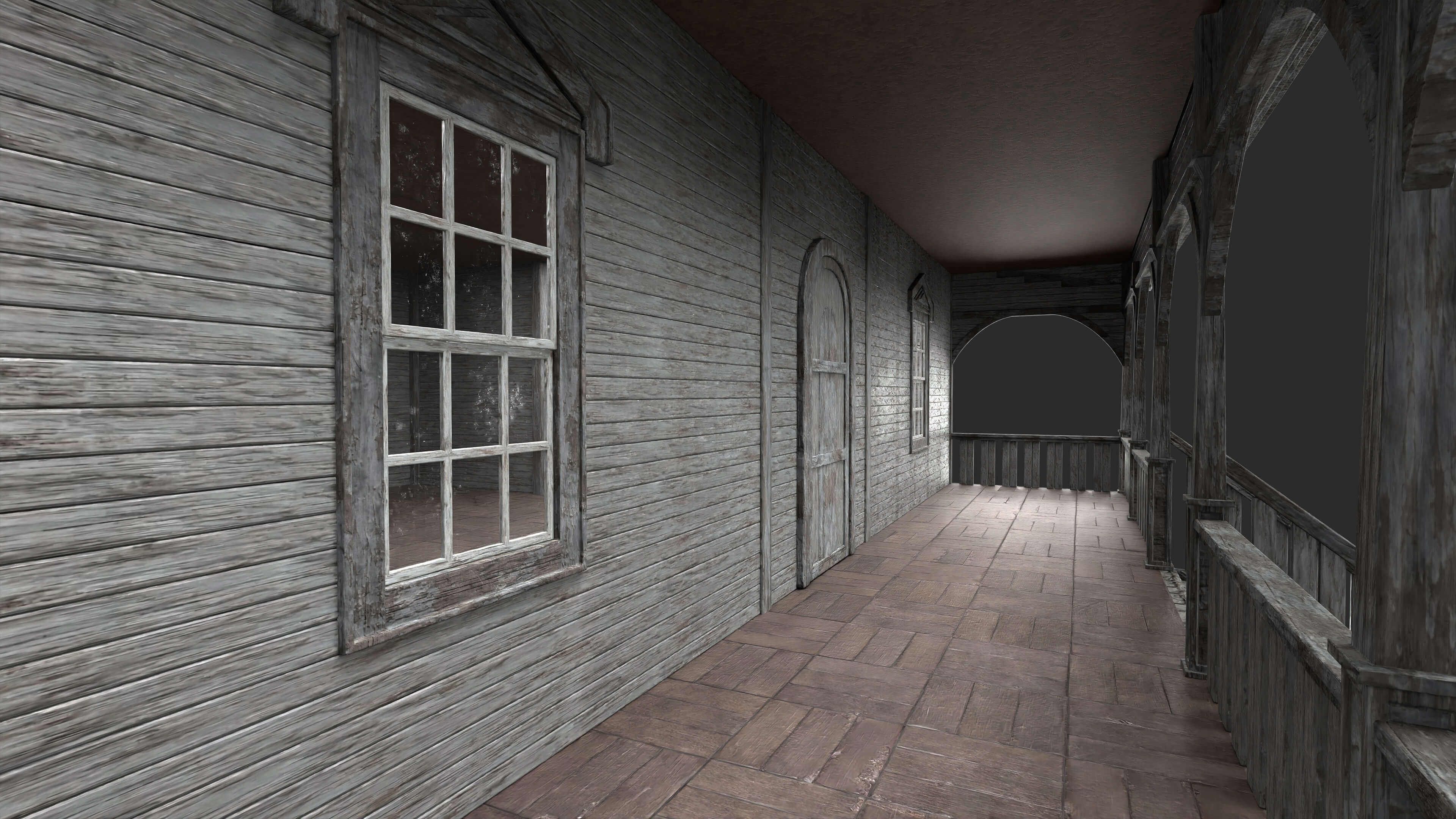 Old Abandoned House 03 - Game Assets 3D House by HT3dStudio