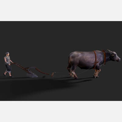 Asian Farmer Actor - 3D Model by Huang_9527