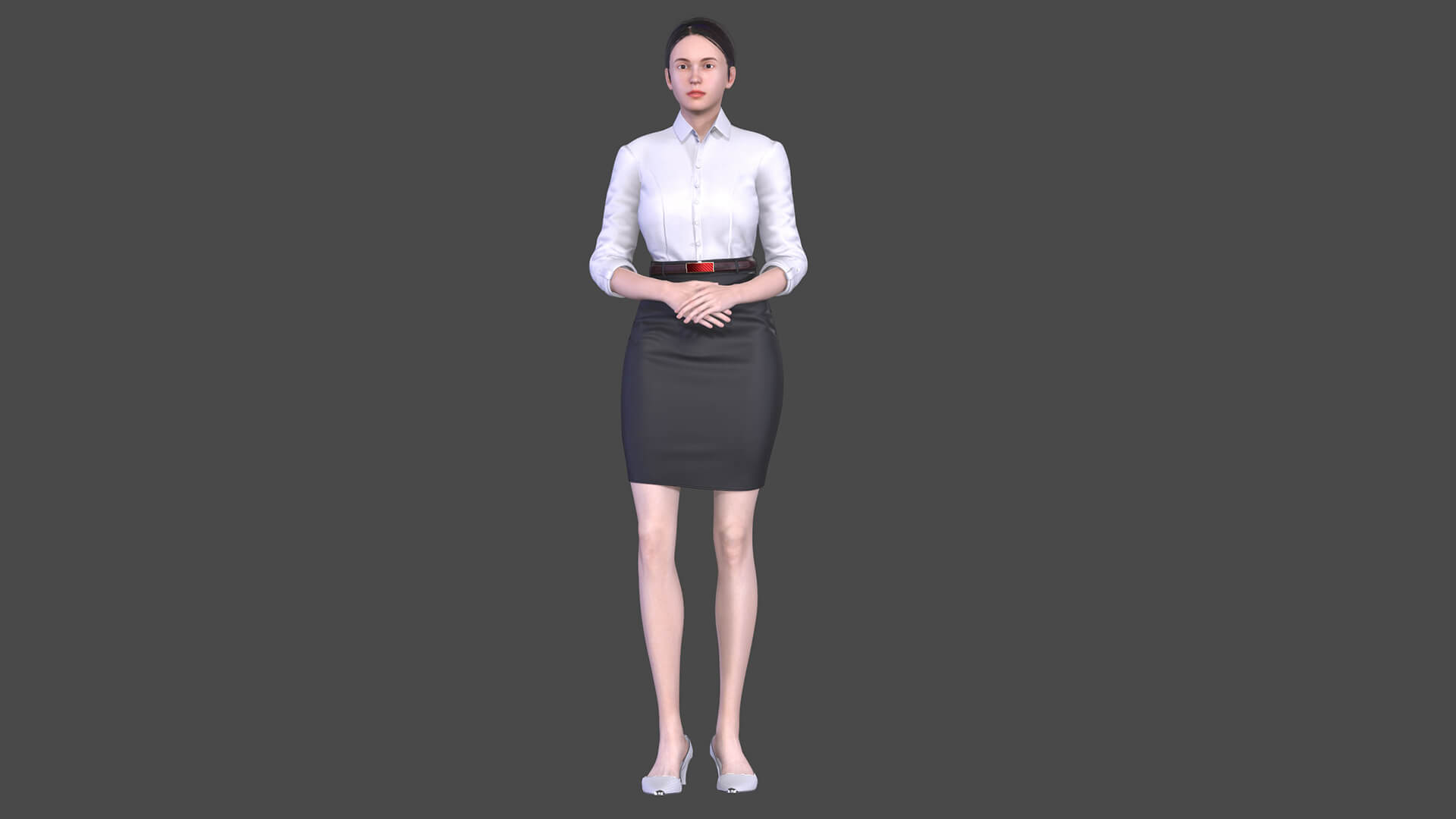 Asian Girl Character - 3D Model by Huang_9527