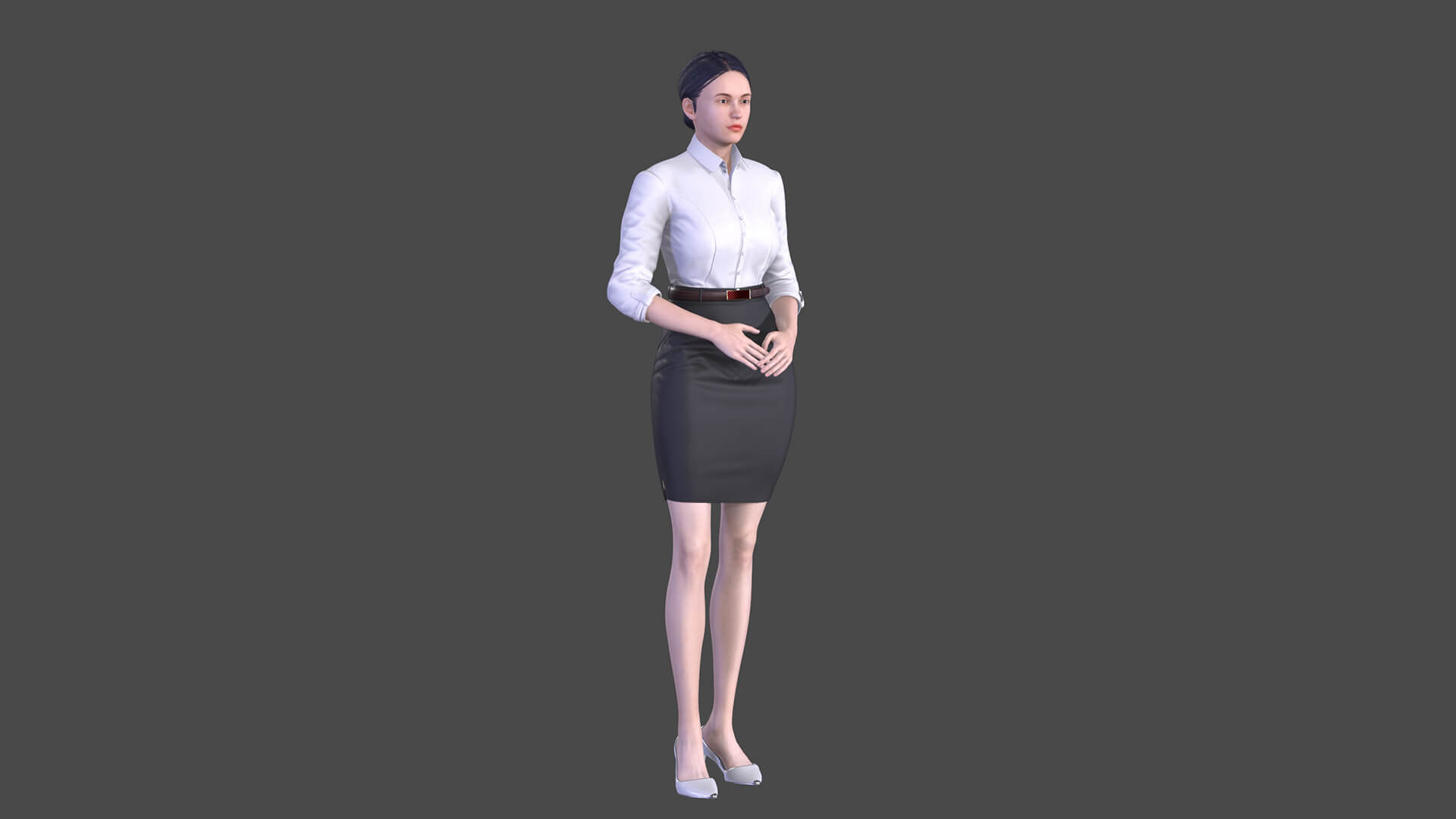 Asian Girl Character - 3D Model by Huang_9527