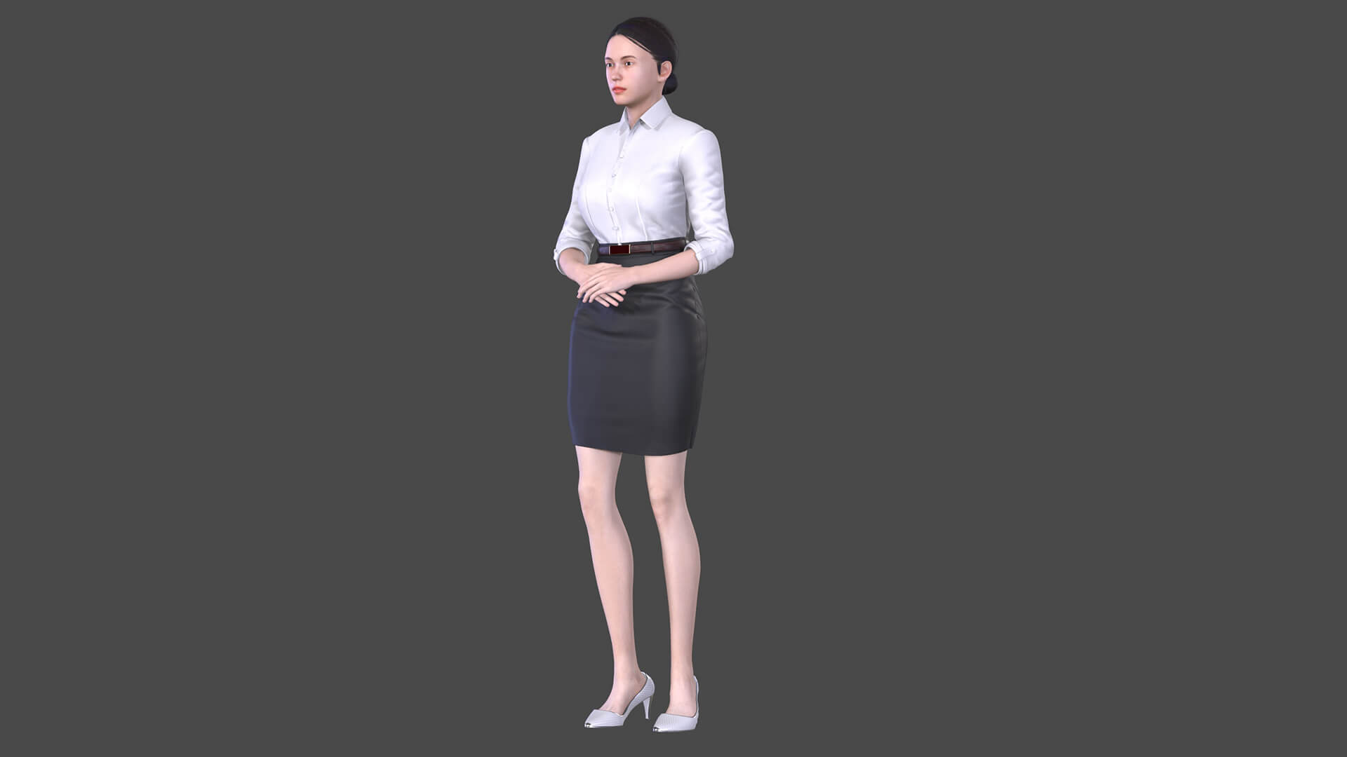 Asian Girl Character - 3D Model by Huang_9527