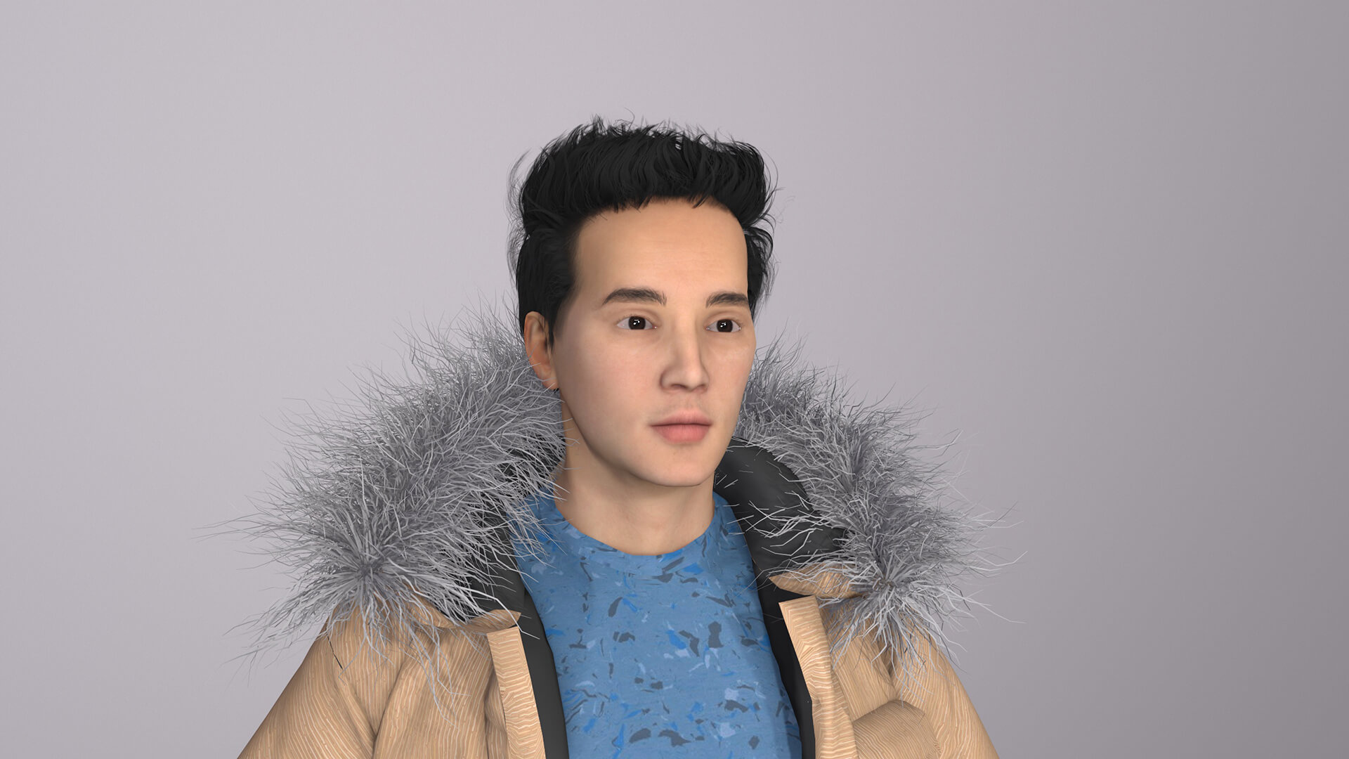 Asian Man actor - 3D Model by Huang_9527