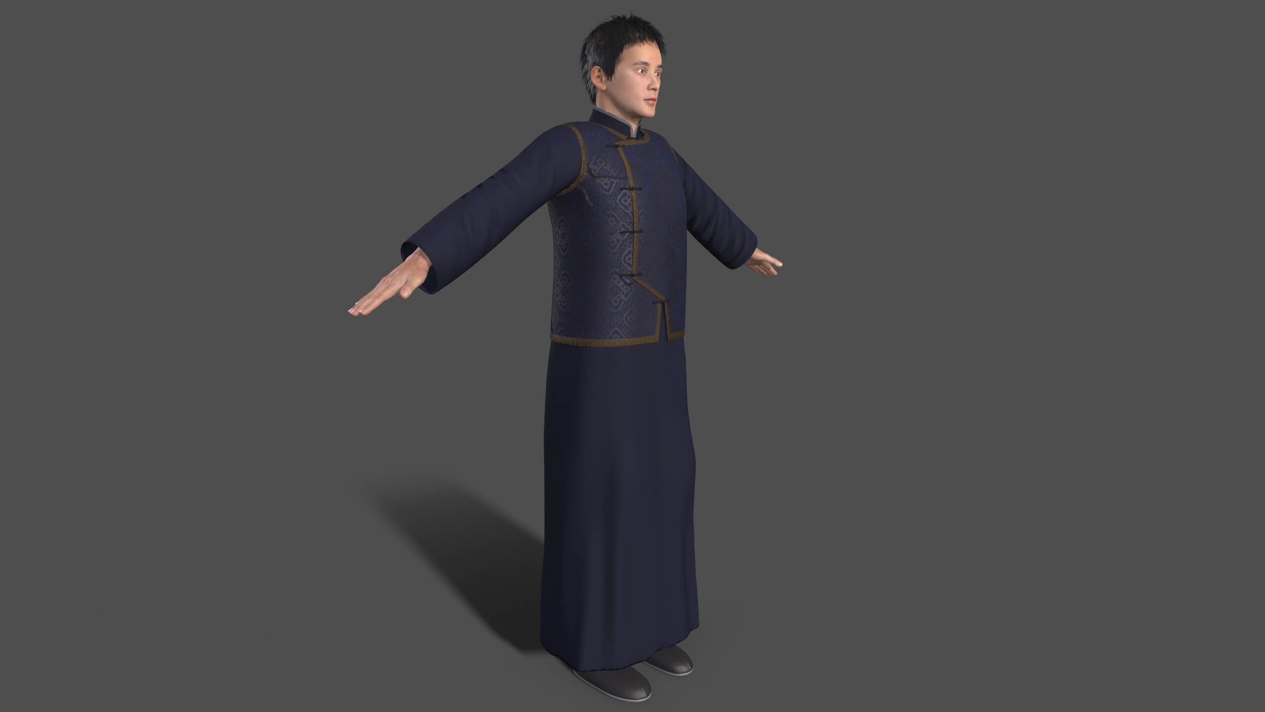 Asian People - 3D Model by Huang_9527