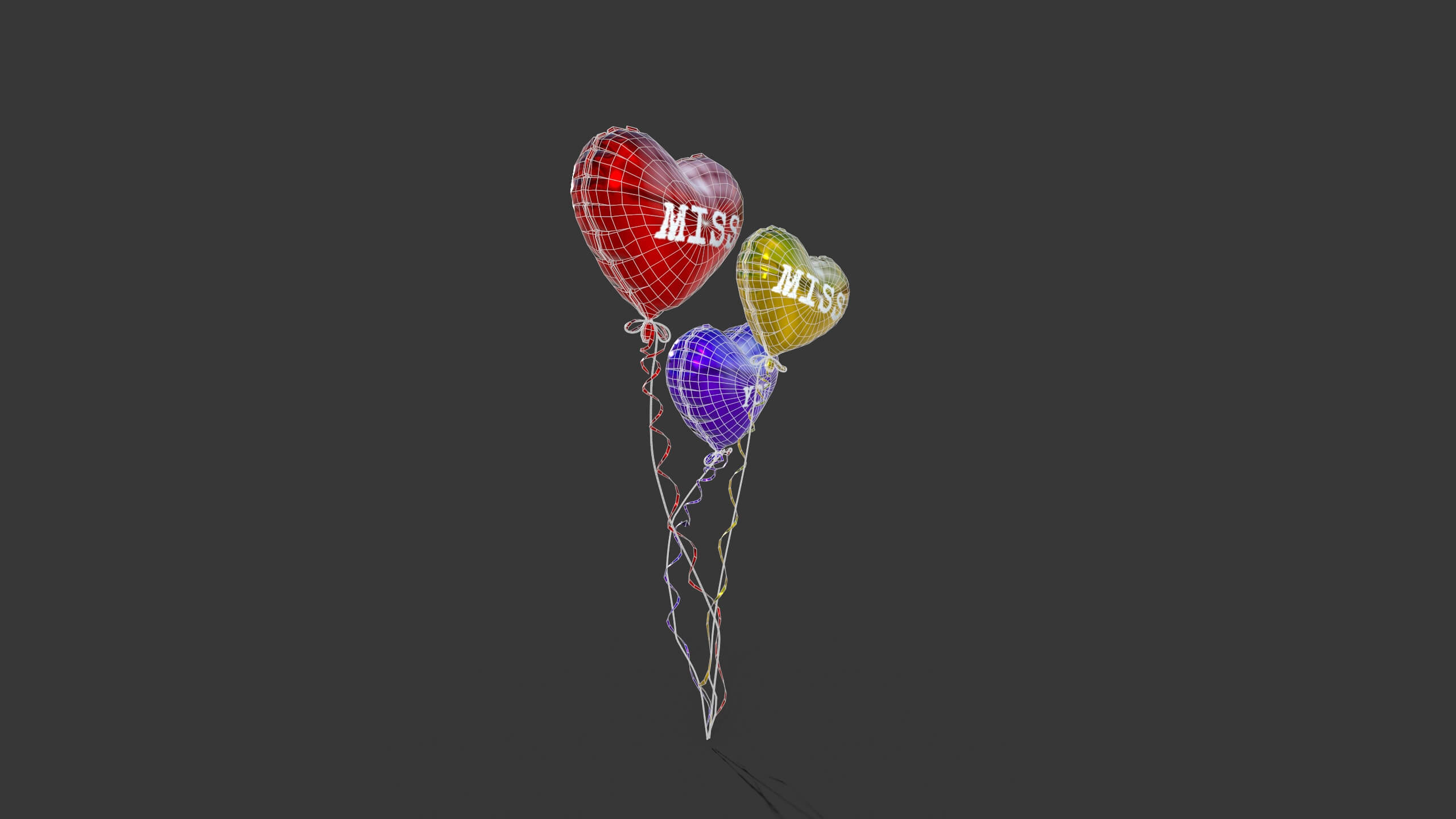 Birthday Balloon - 3D Model by Huang_9527