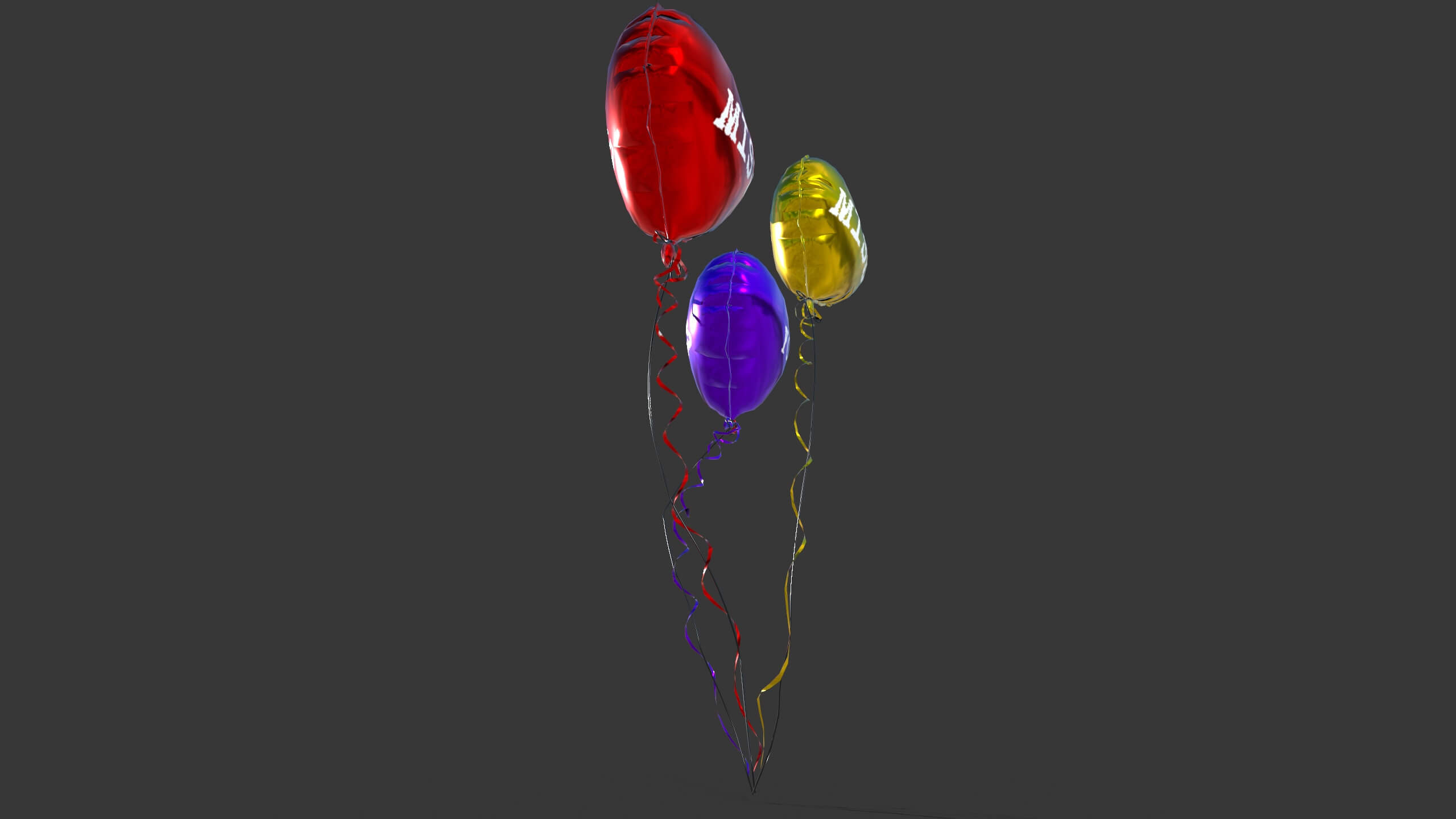 Birthday Balloon - 3D Model by Huang_9527
