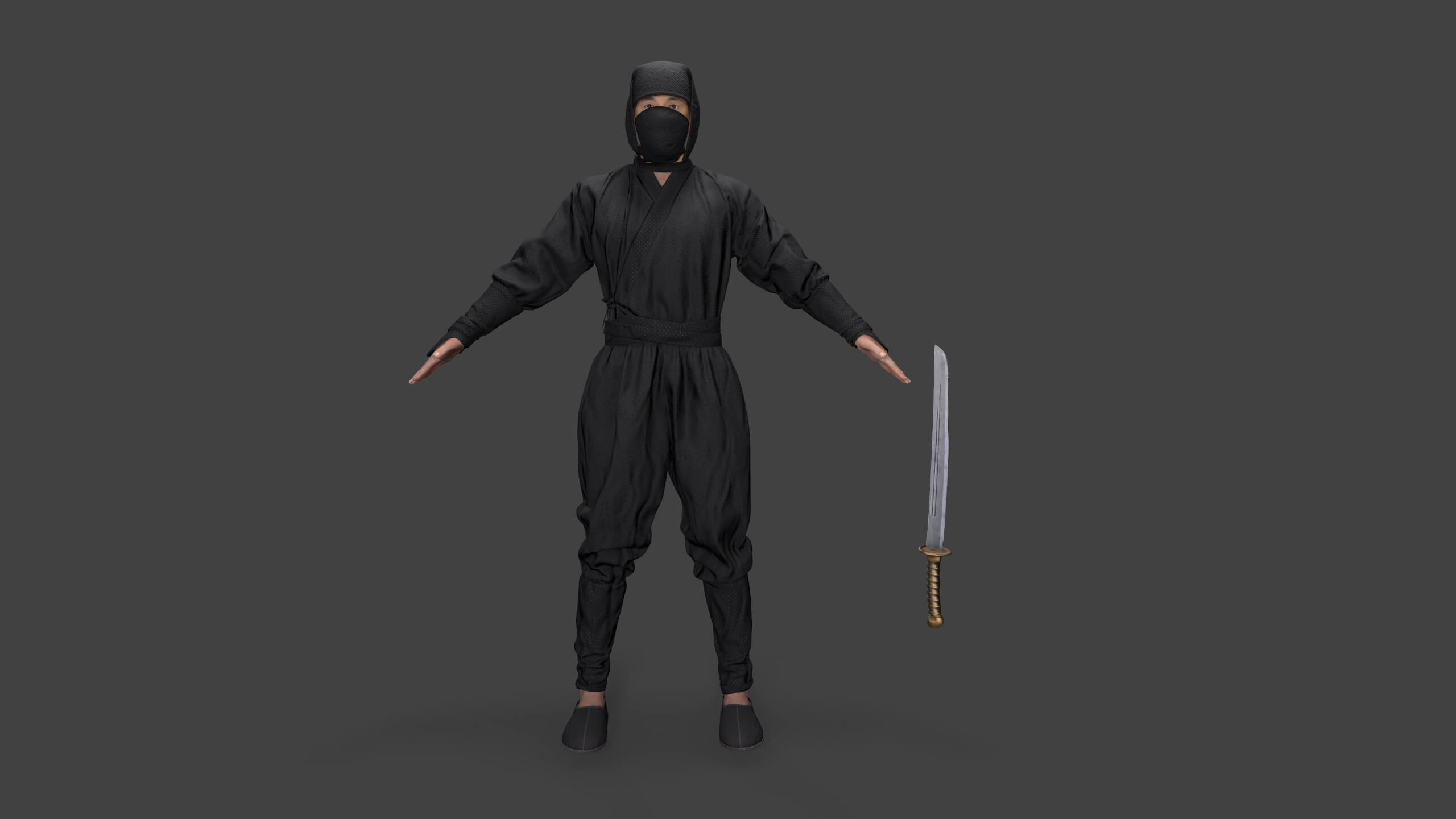 Bandit Man in Tracksuit - 3D Model by Huang_9527