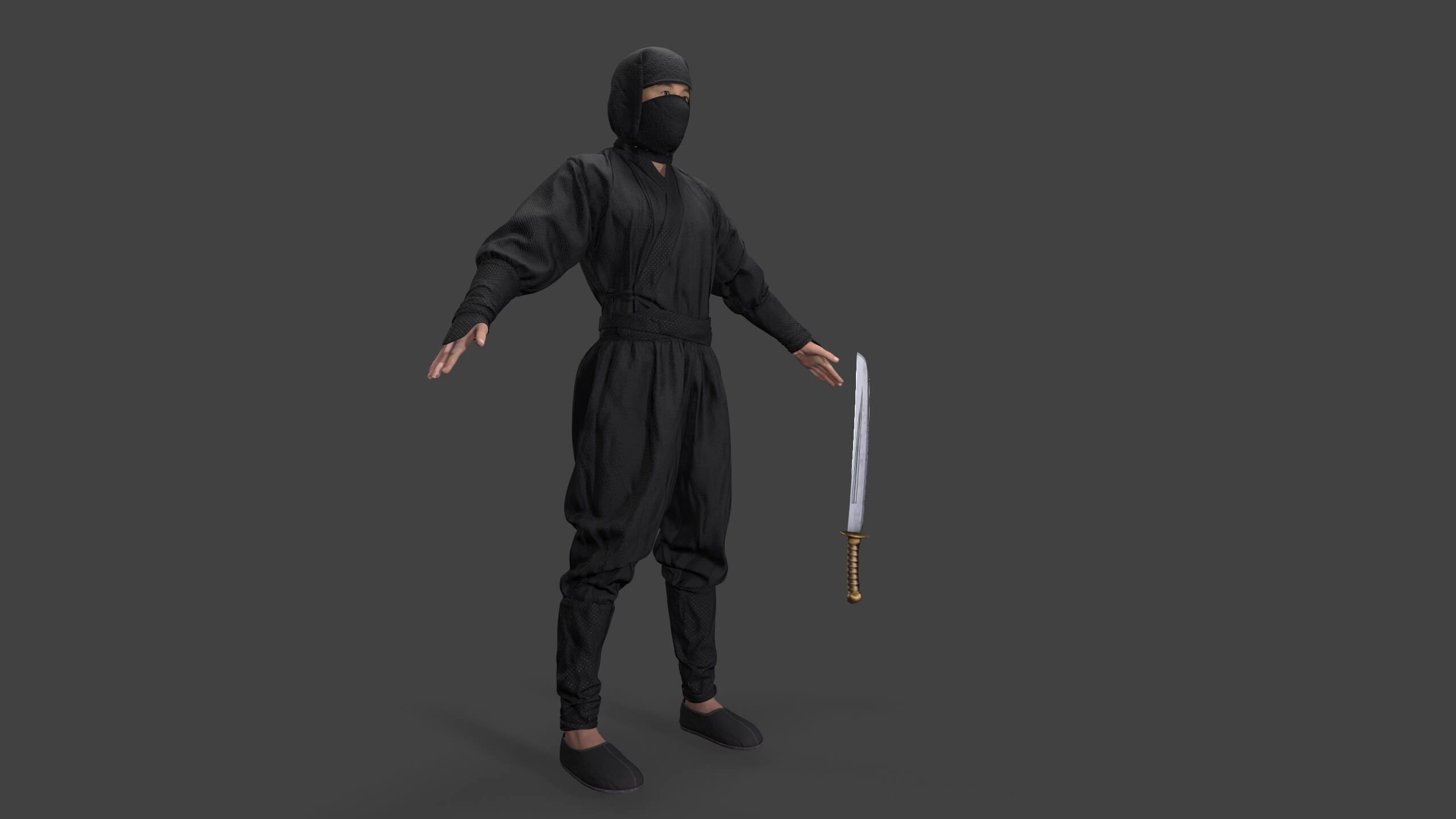 Bandit Man in Tracksuit - 3D Model by Huang_9527