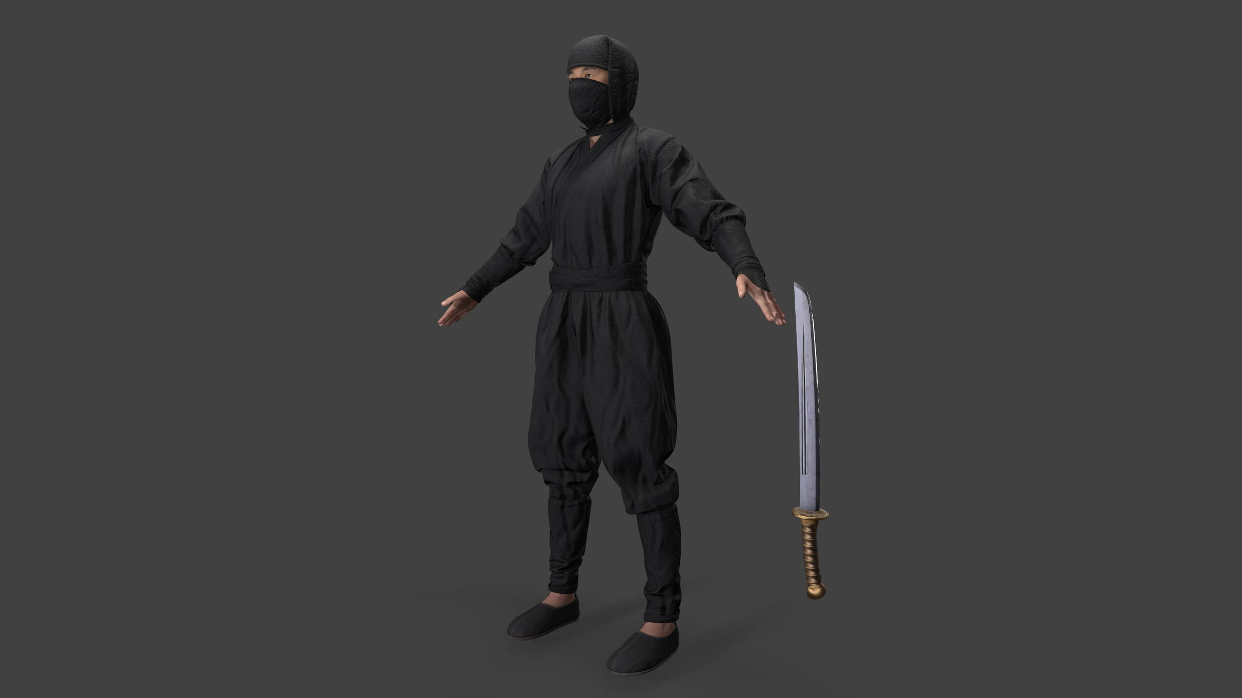 Bandit Man in Tracksuit - 3D Model by Huang_9527