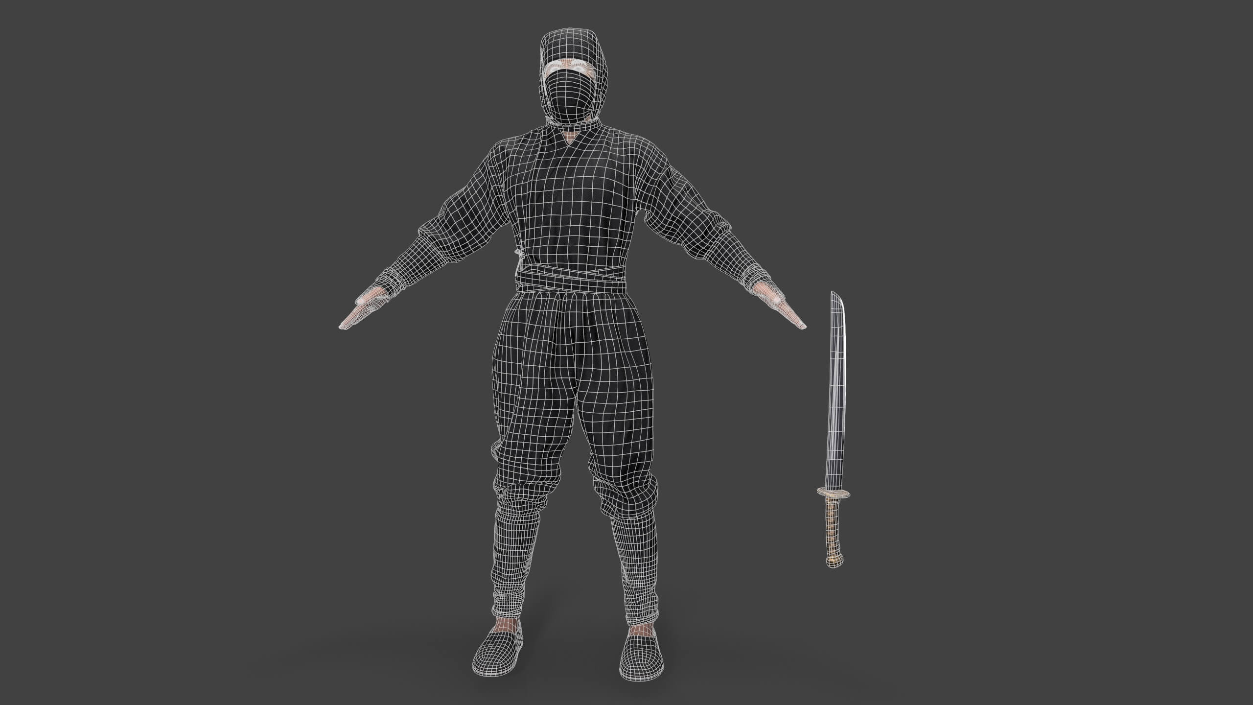 Bandit Man in Tracksuit - 3D Model by Huang_9527