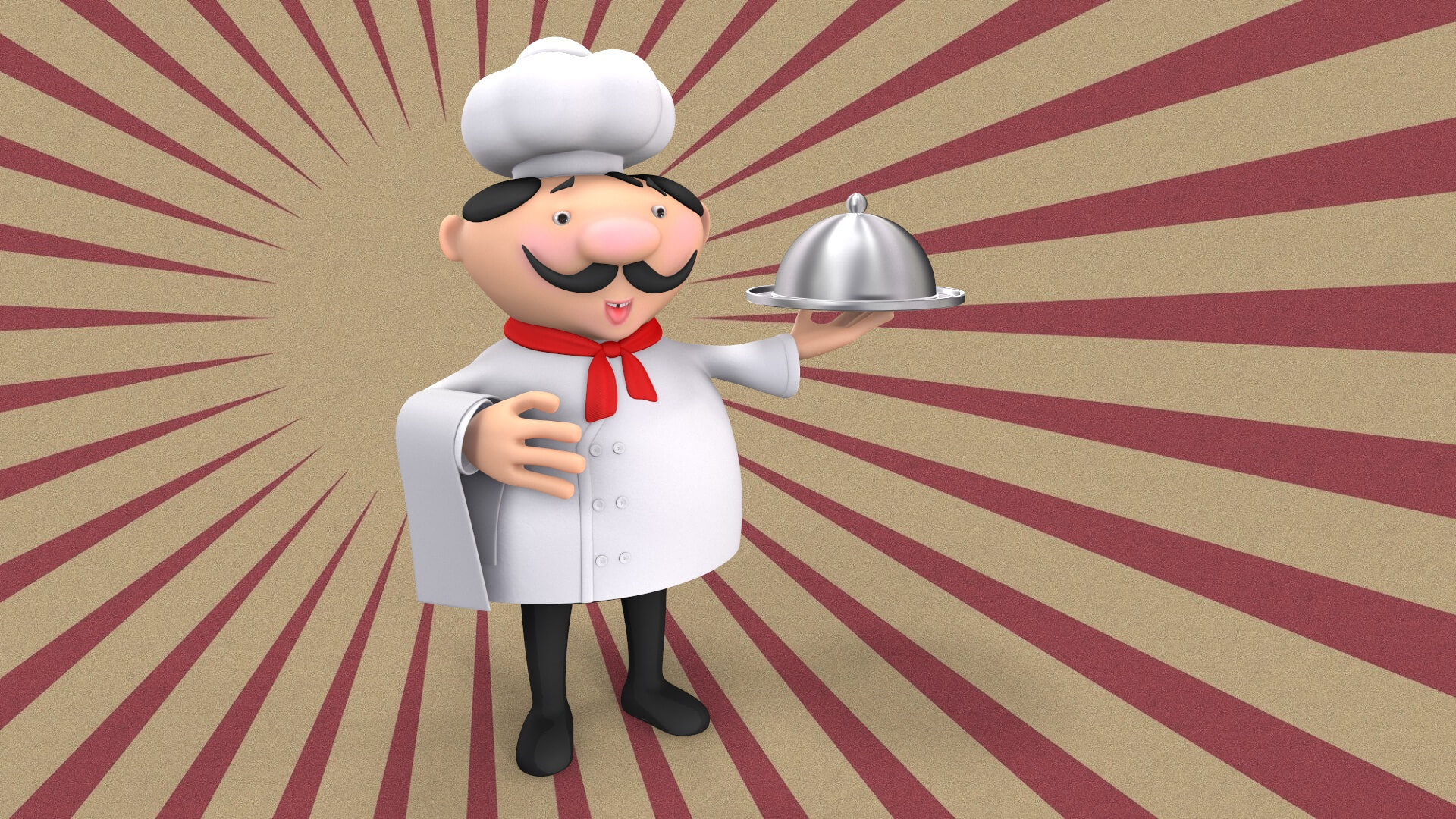 Cartoon Chef - 3D Model by Huang_9527