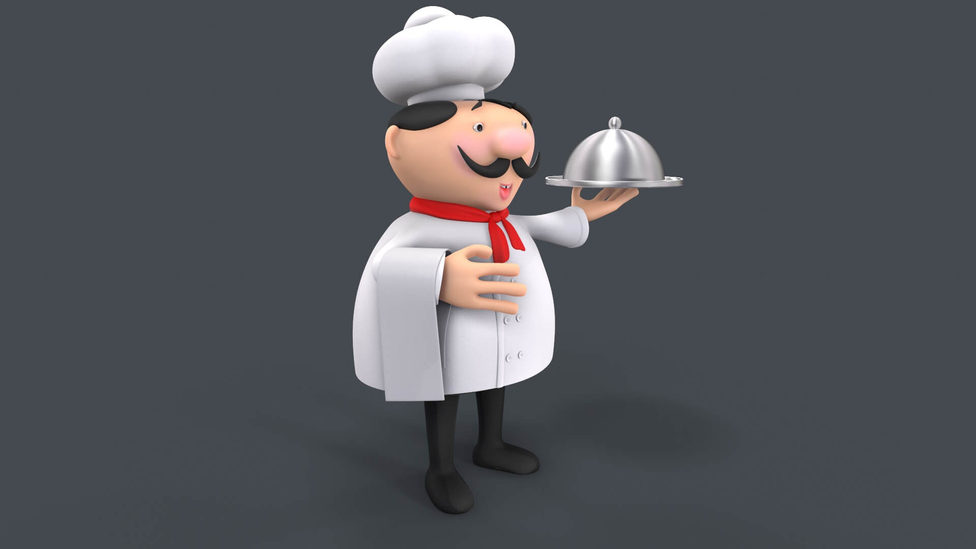 Cartoon Chef - 3D Model by Huang_9527