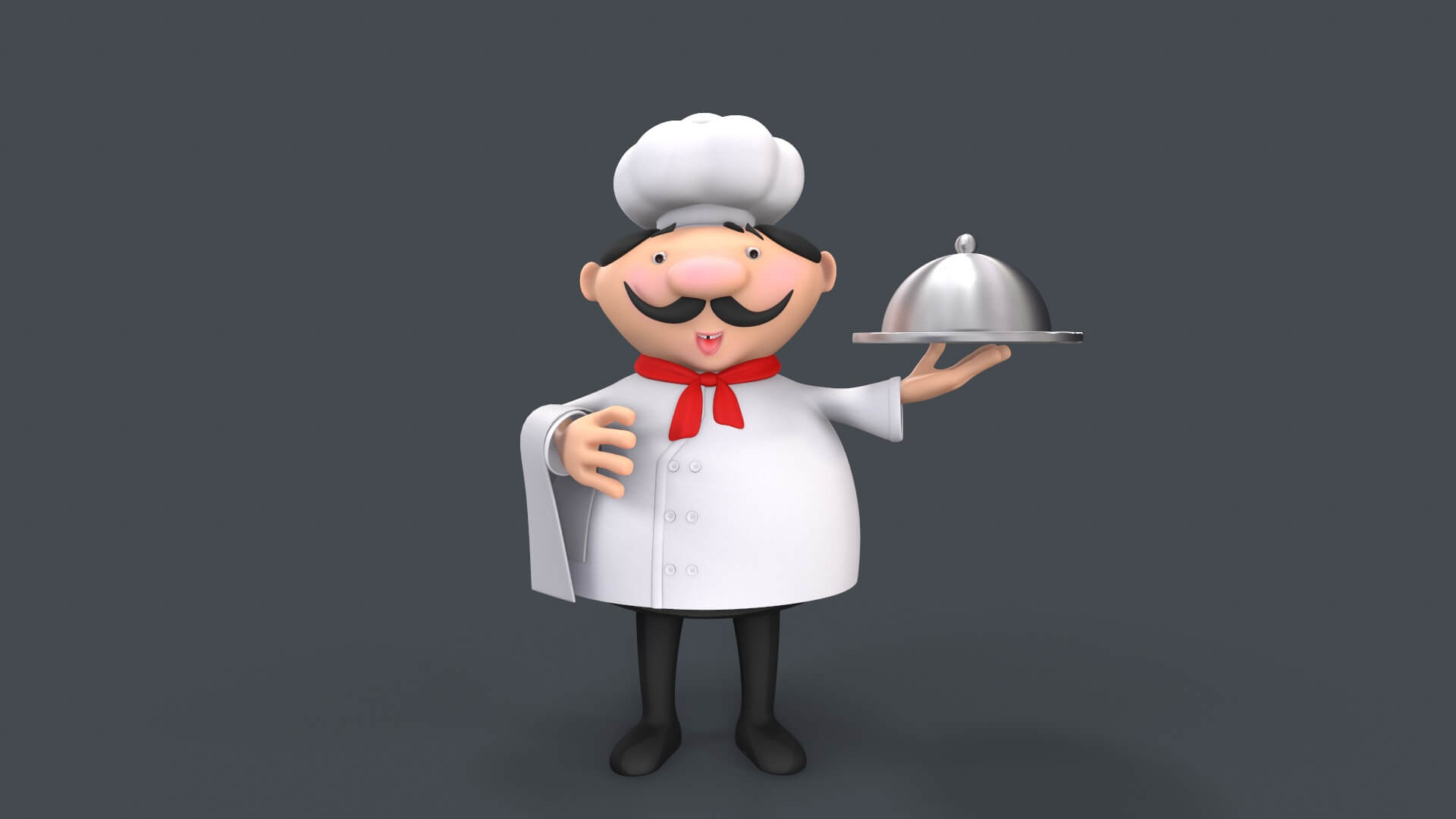 Cartoon Chef - 3D Model by Huang_9527