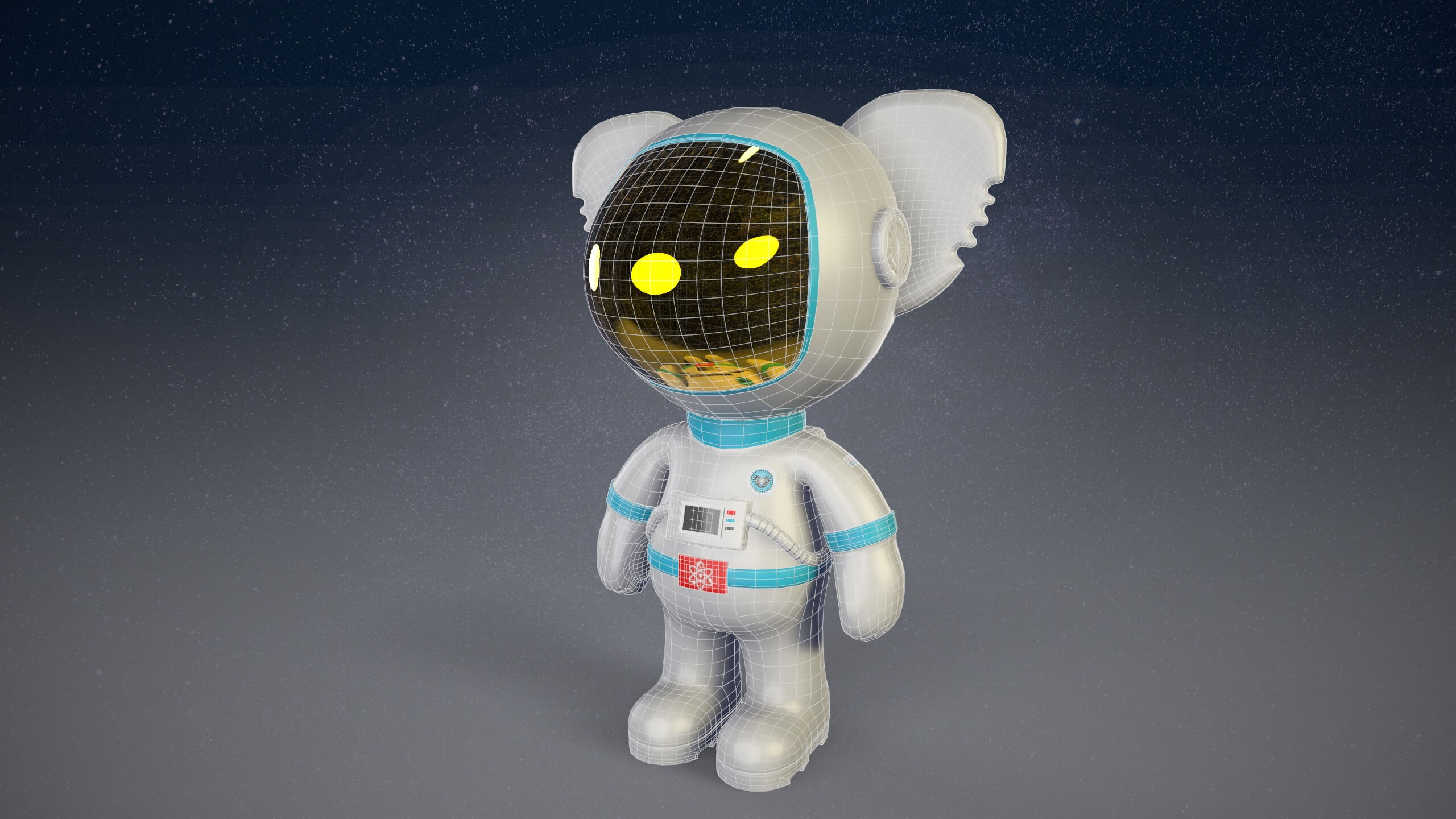 Cartoon Spaceman - 3D Model by Huang_9527
