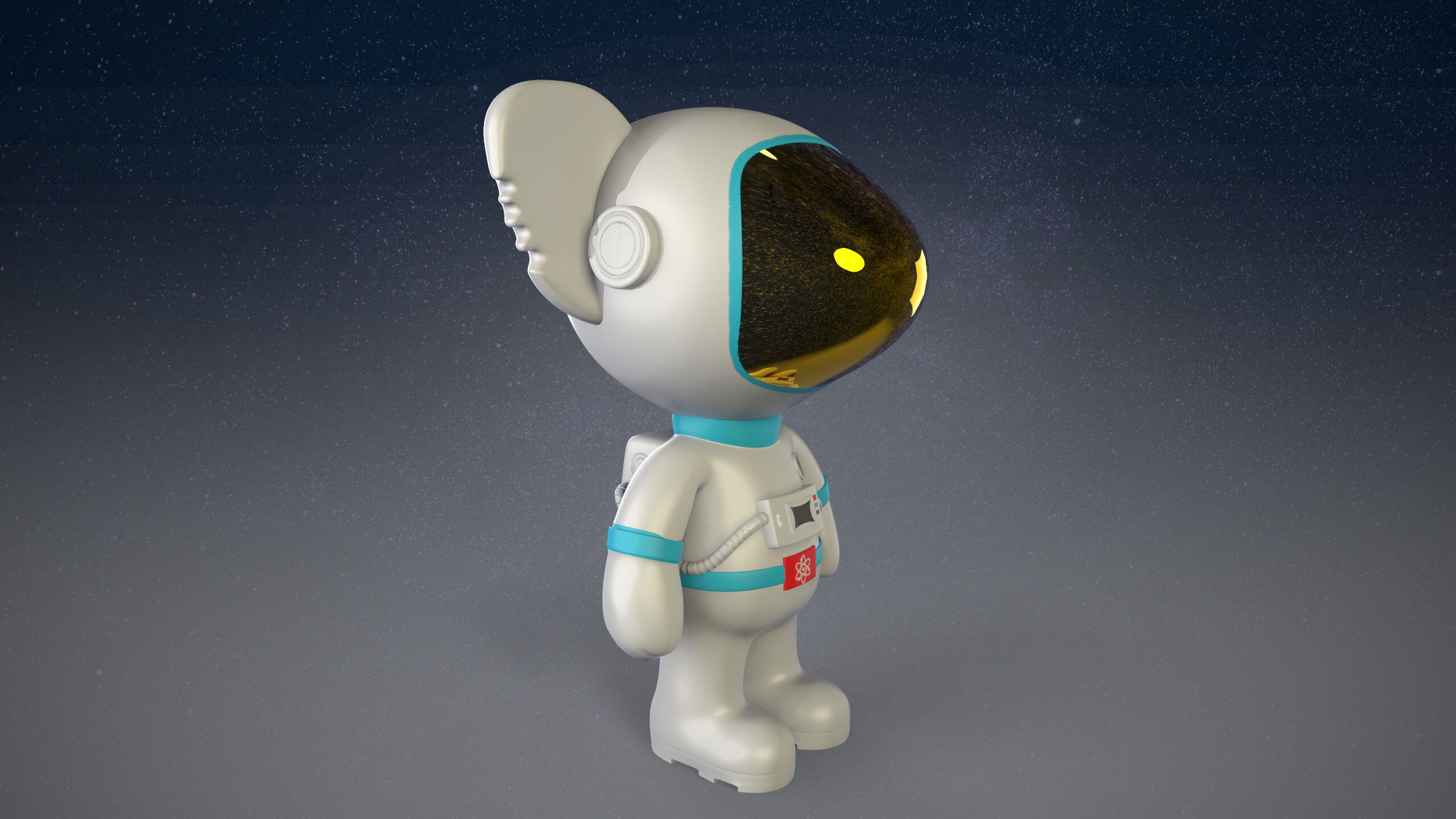 Cartoon Spaceman - 3D Model by Huang_9527