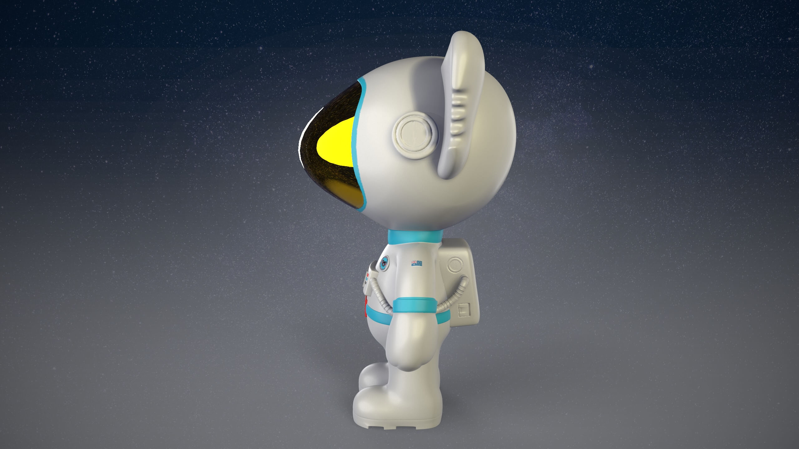 Cartoon Spaceman - 3D Model by Huang_9527