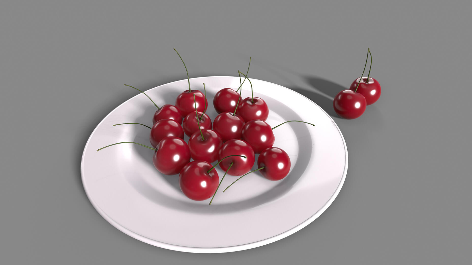 Cherry Fruit - 3D Model by Huang_9527