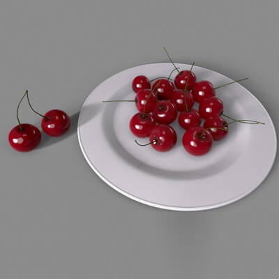 Cherry Fruit - 3D Model by Huang_9527