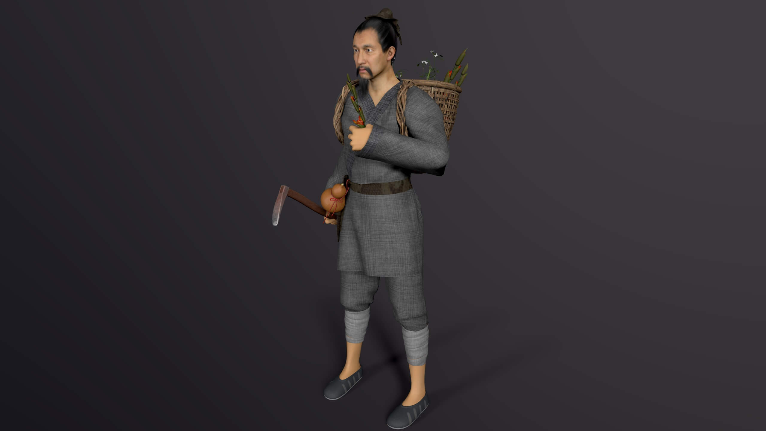 Chinese Character - 3D Model by Huang_9527