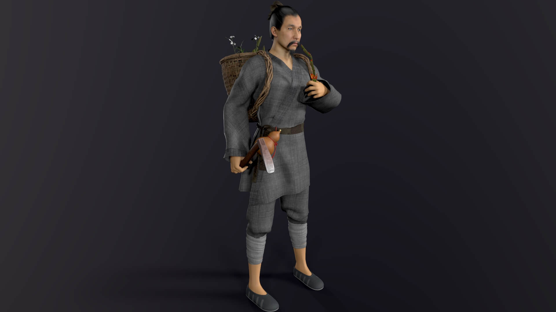 Chinese Character - 3D Model by Huang_9527