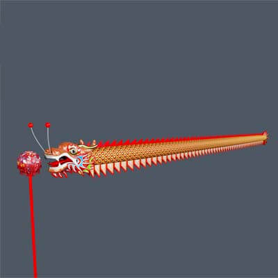 Chinese Dragon Dance - 3D Model by Huang_9527