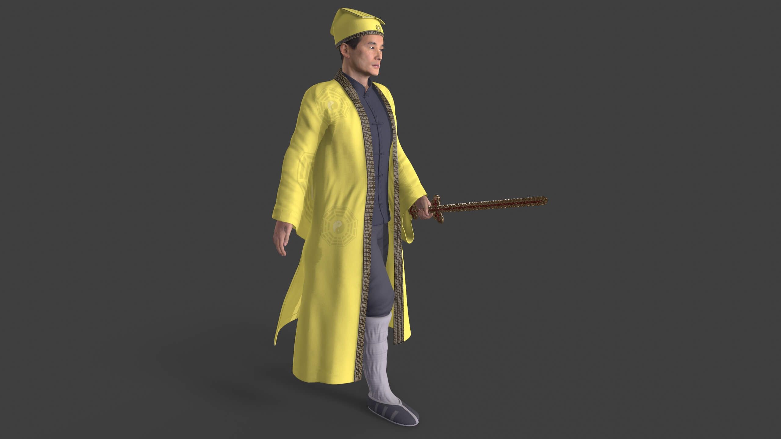 Chinese Taoist - 3D Model by Huang_9527