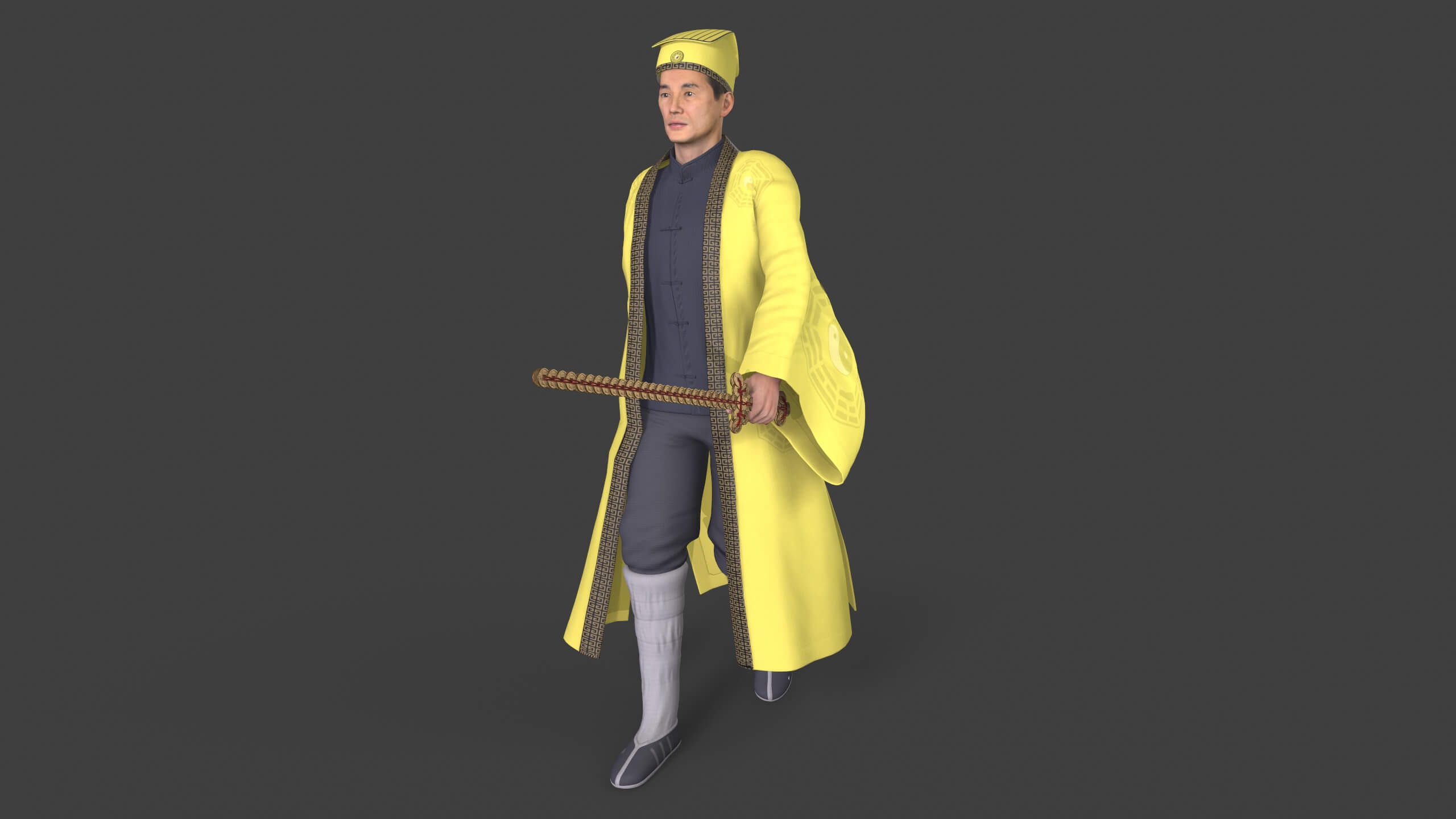 Chinese Taoist - 3D Model by Huang_9527