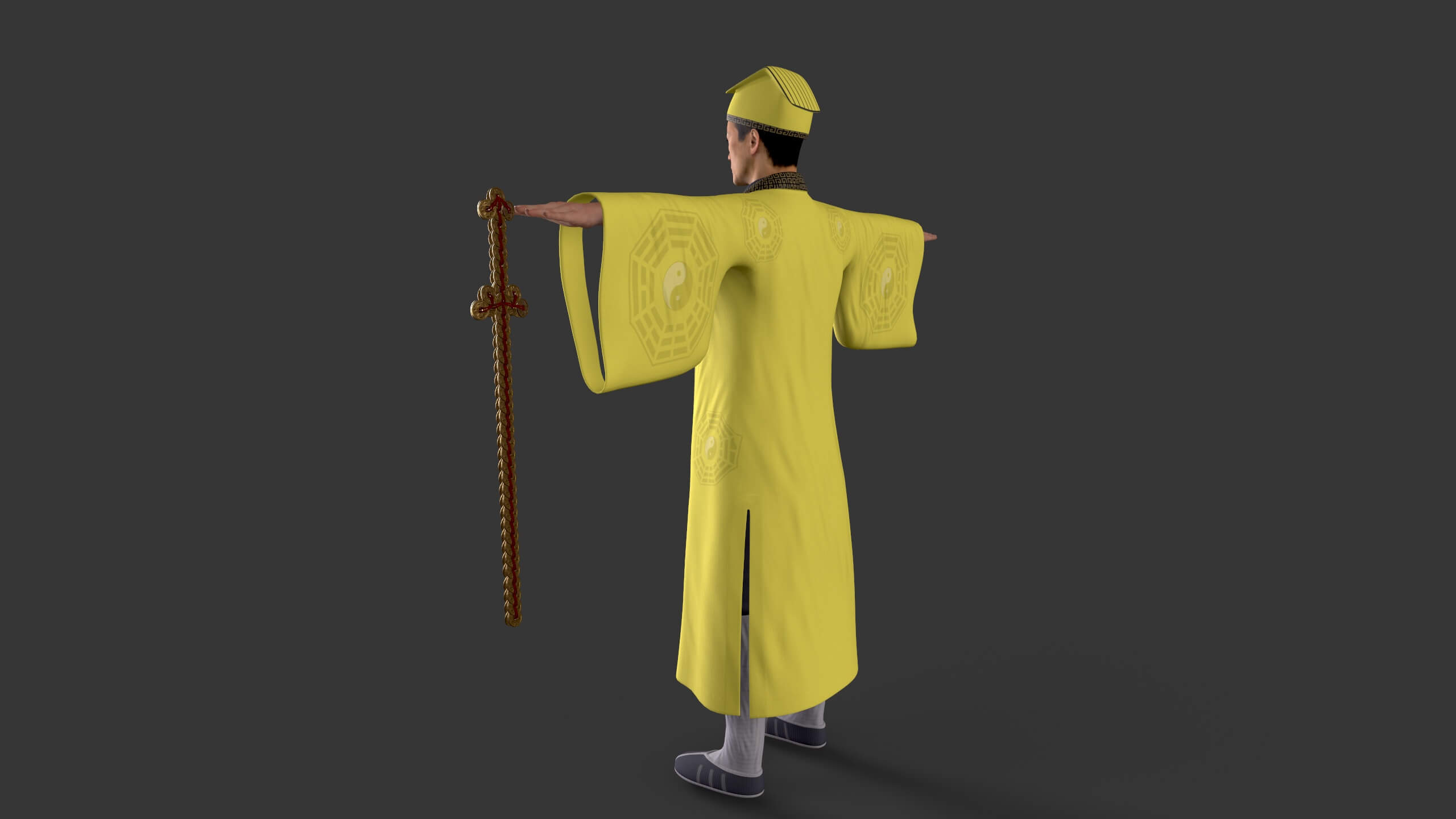 Chinese Taoist - 3D Model by Huang_9527