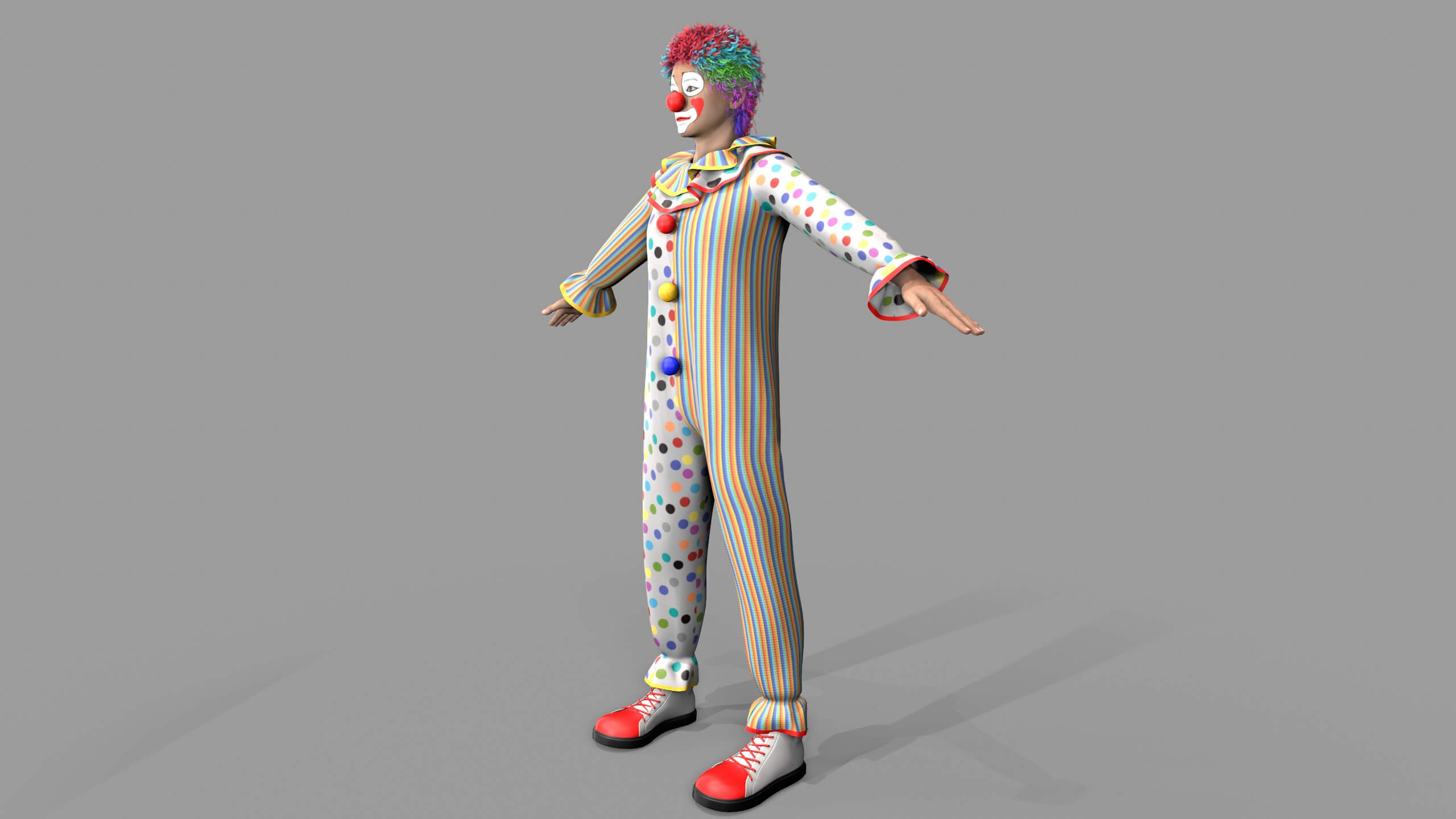 Clown Character - 3D Model by Huang_9527