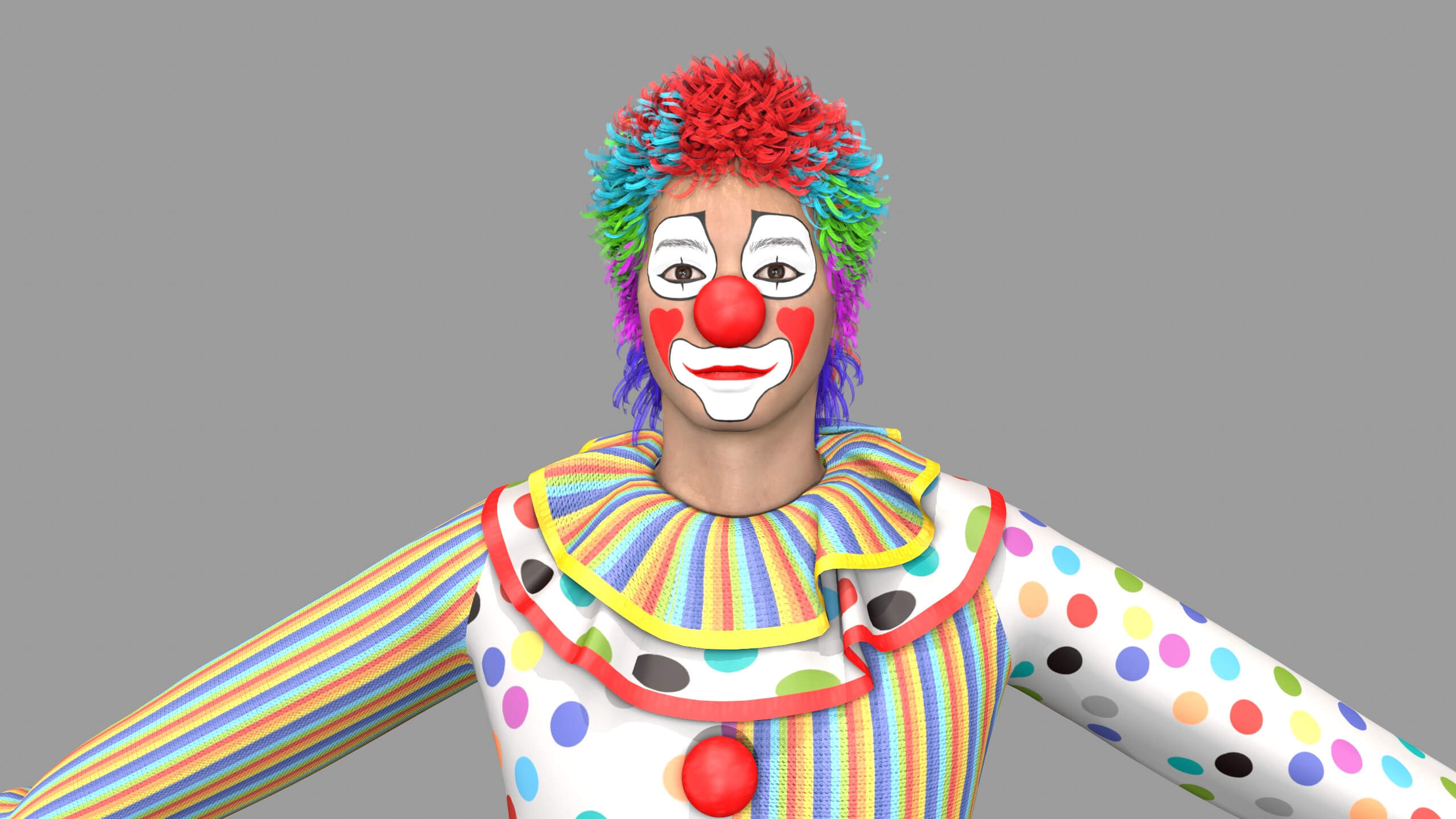 Clown Character - 3D Model by Huang_9527