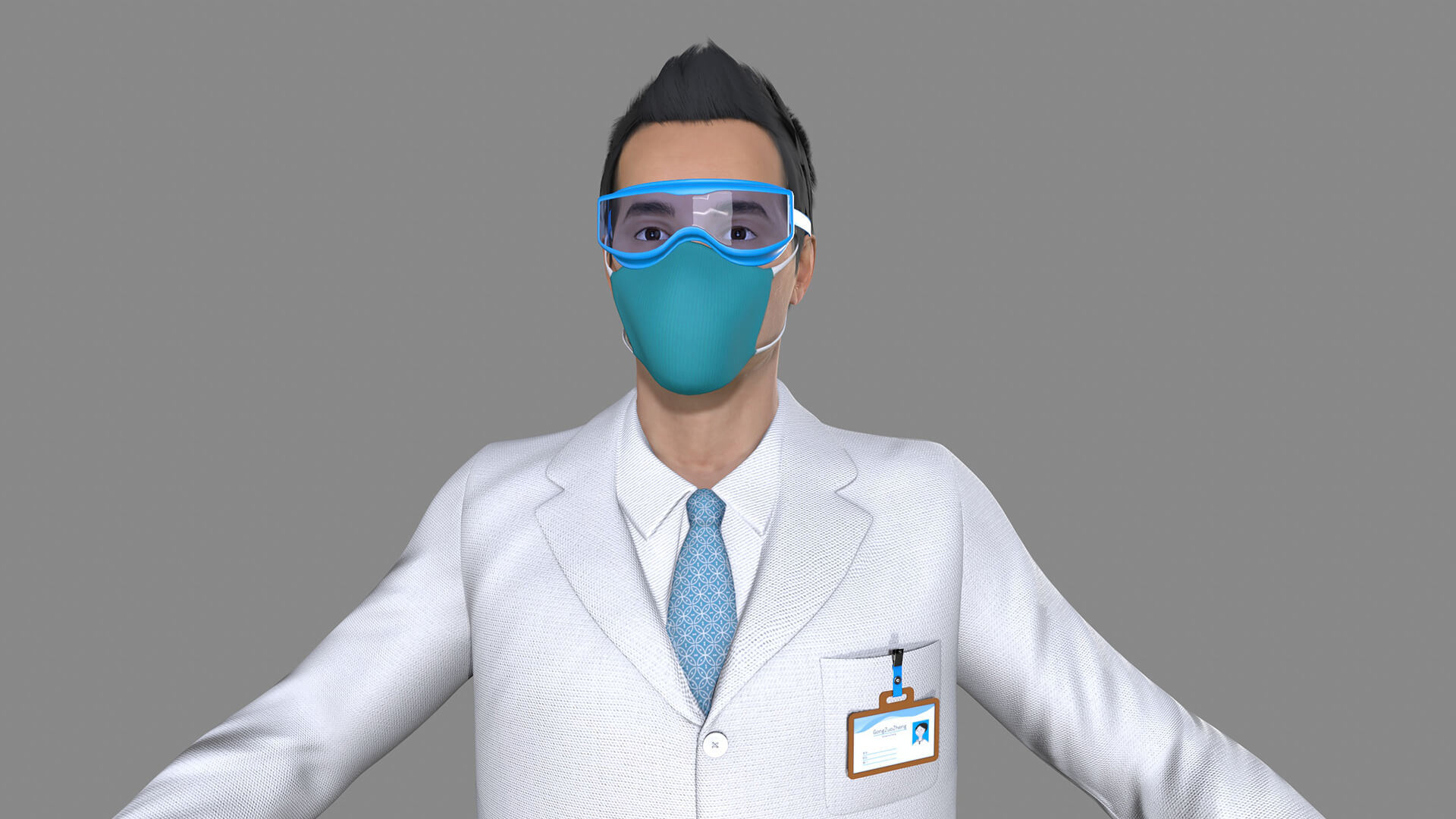 Doctor Character - 3D Model by Huang_9527