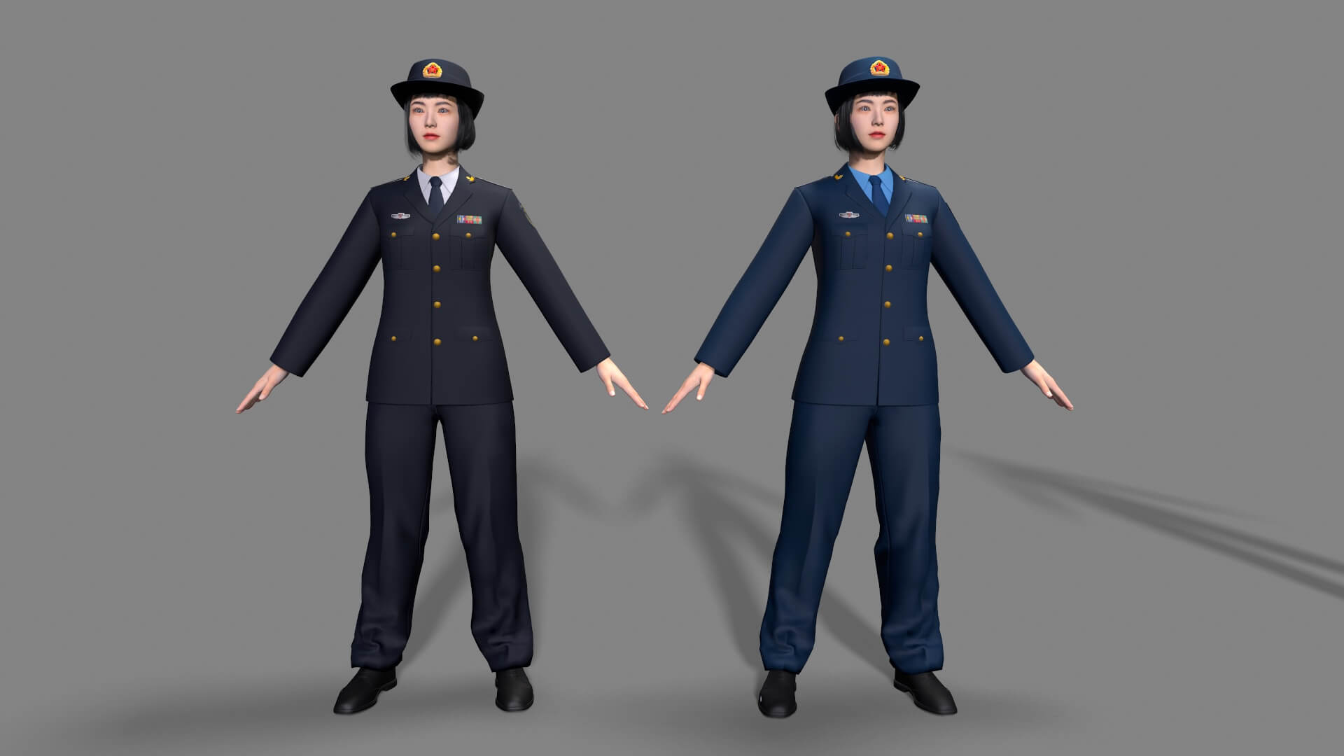 Girl Soldier - 3D Model by Huang_9527