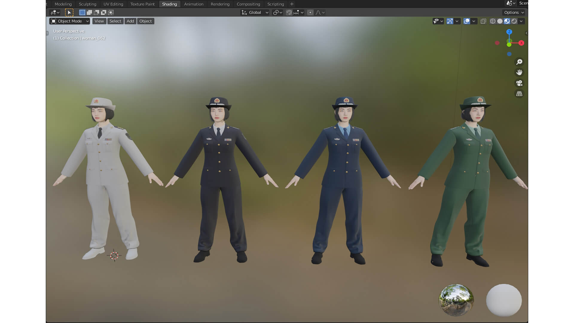 Girl Soldier - 3D Model by Huang_9527