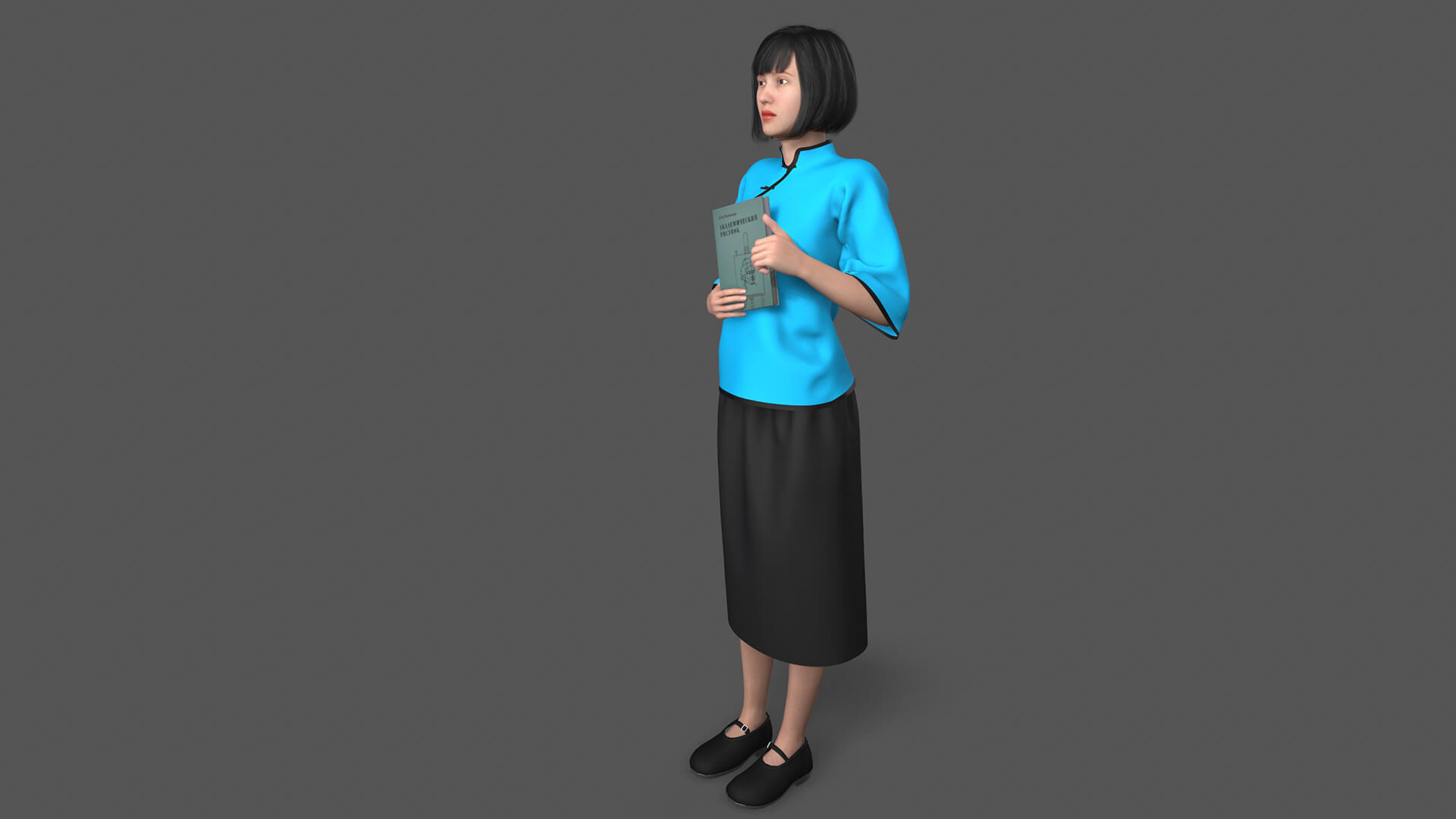 Girl Students - 3D Model by Huang_9527