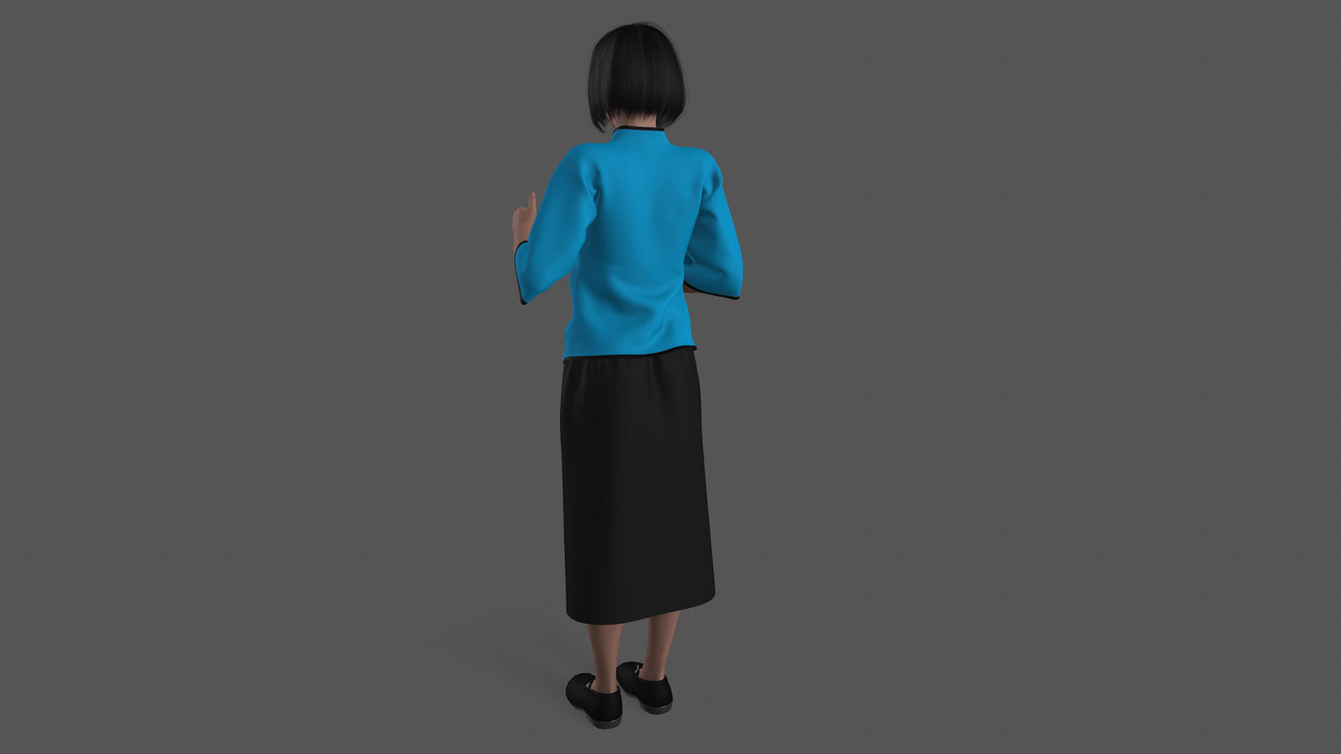 Girl Students - 3D Model by Huang_9527
