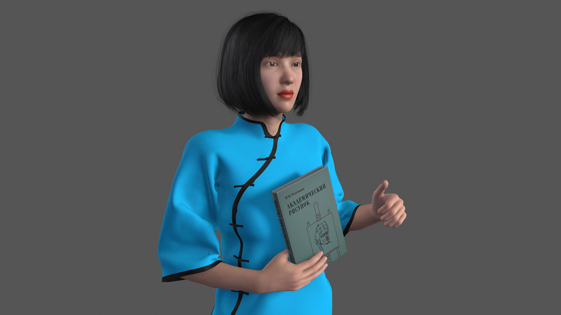 Girl Students - 3D Model by Huang_9527