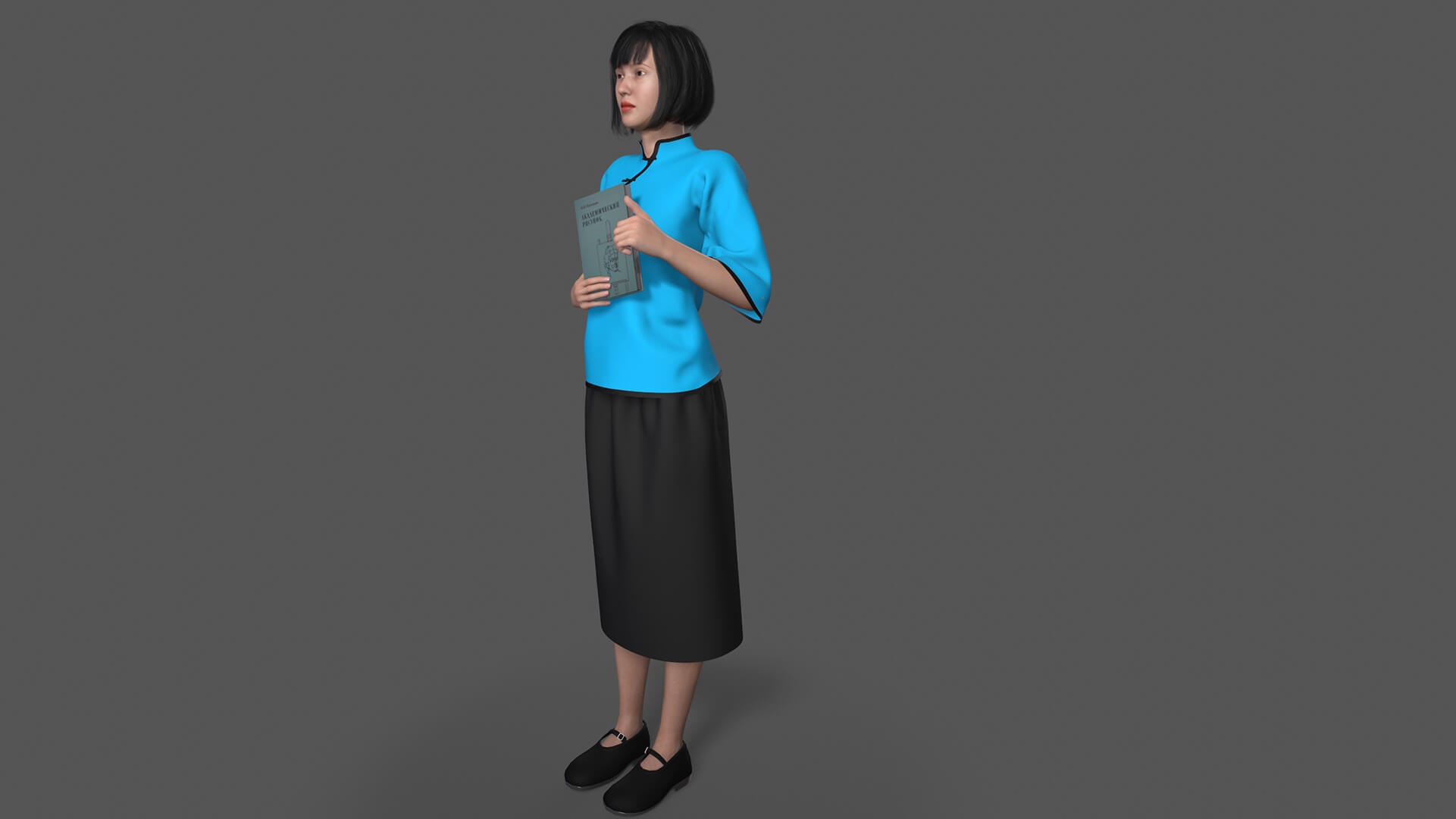 Girl Students - 3D Model by Huang_9527