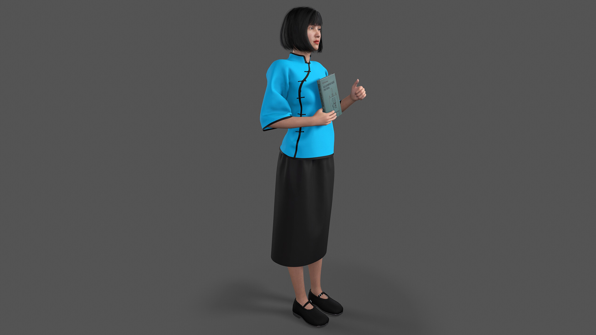 Girl Students - 3D Model by Huang_9527
