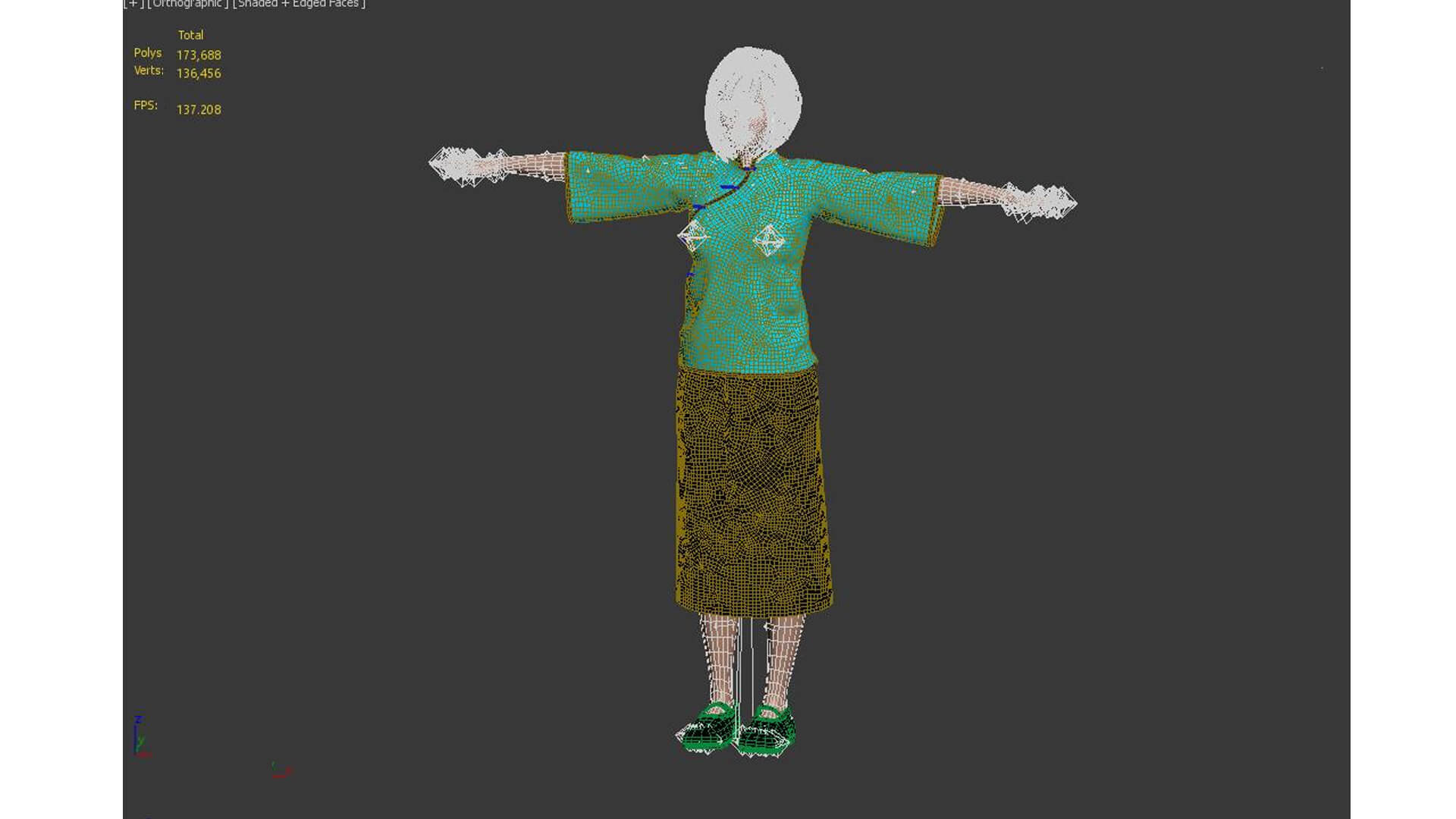 Girl Students - 3D Model by Huang_9527