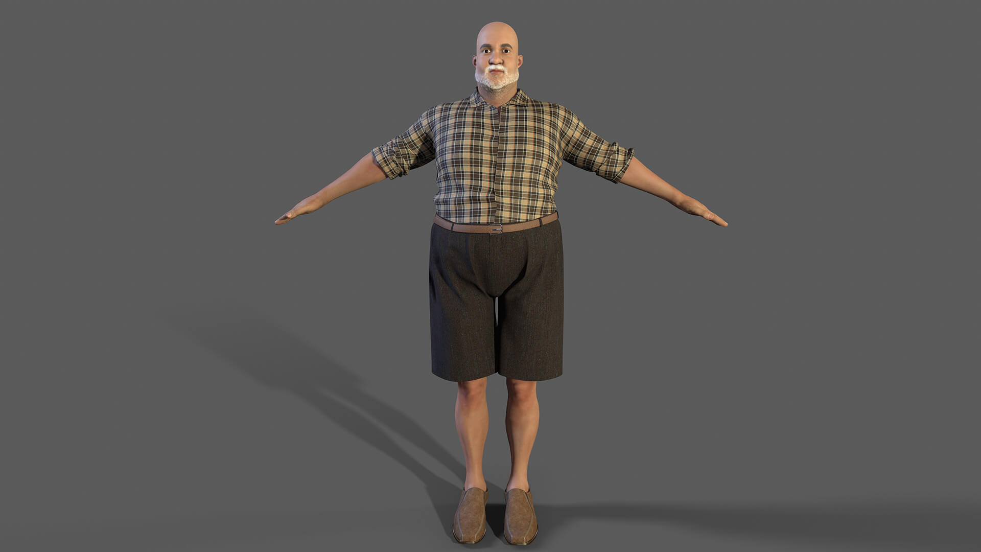 Grandfather Character - 3D Model by Huang_9527