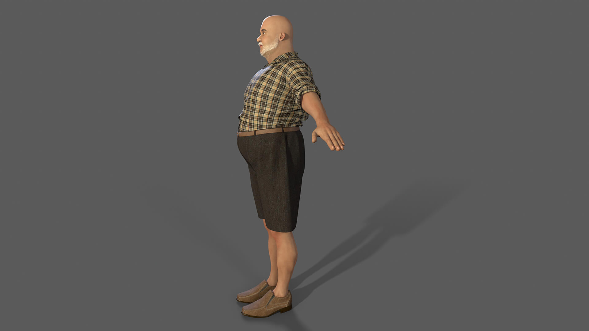 Grandfather Character - 3D Model by Huang_9527