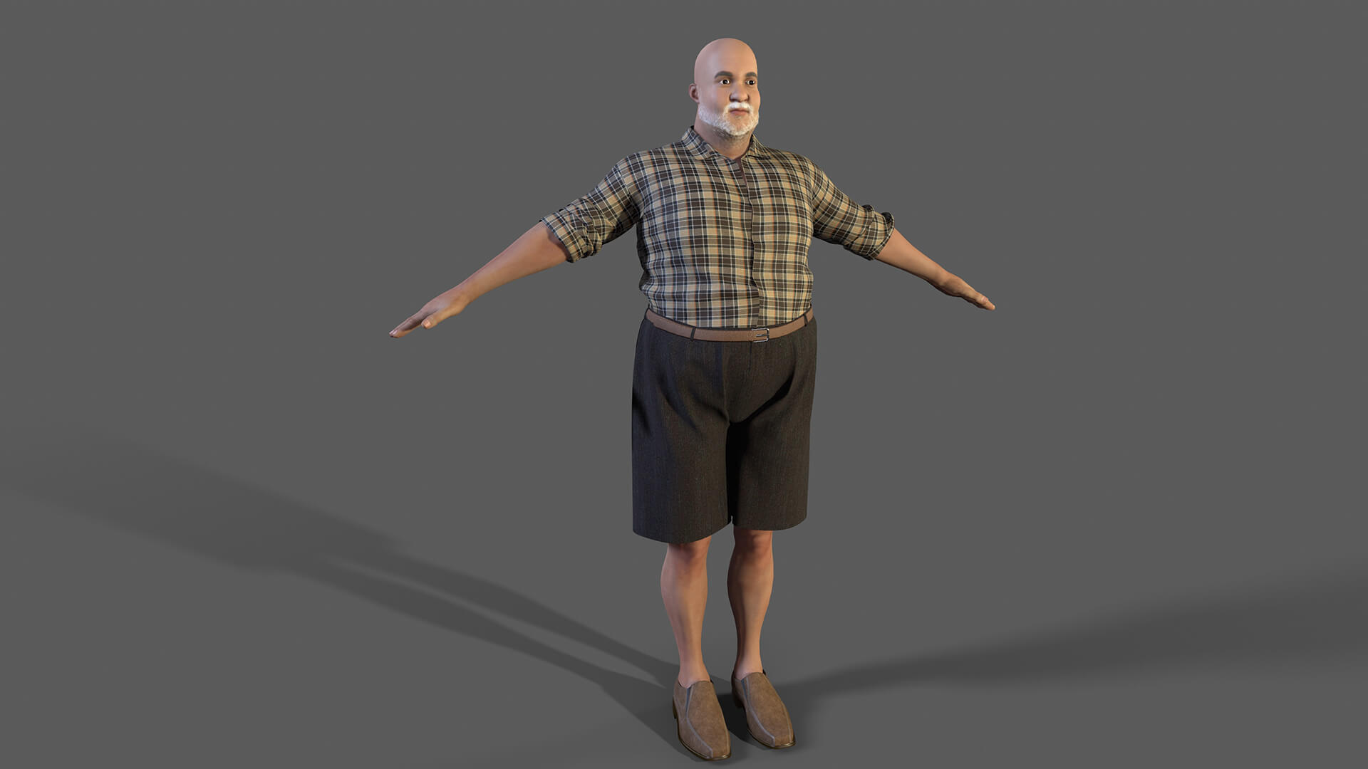 Grandfather Character - 3D Model by Huang_9527