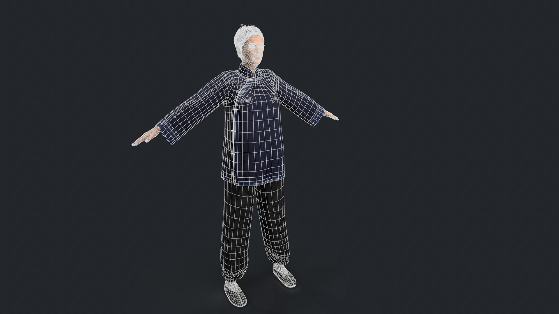 Grandma Actor - 3D Model by Huang_9527