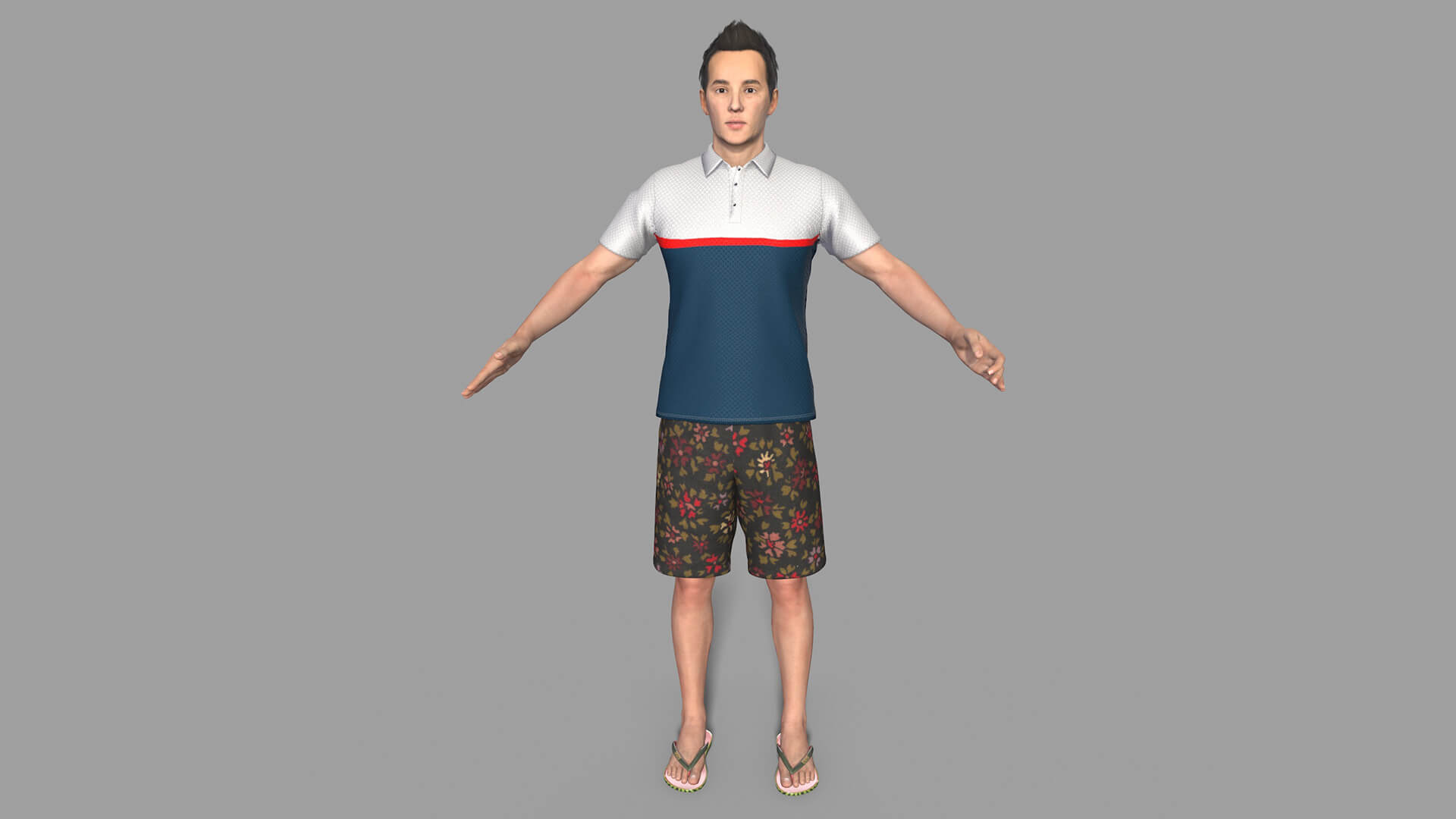 Male Character - 3D Model by Huang_9527