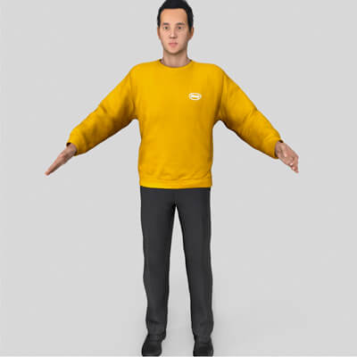 Man Character - 3D Model by Huang_9527