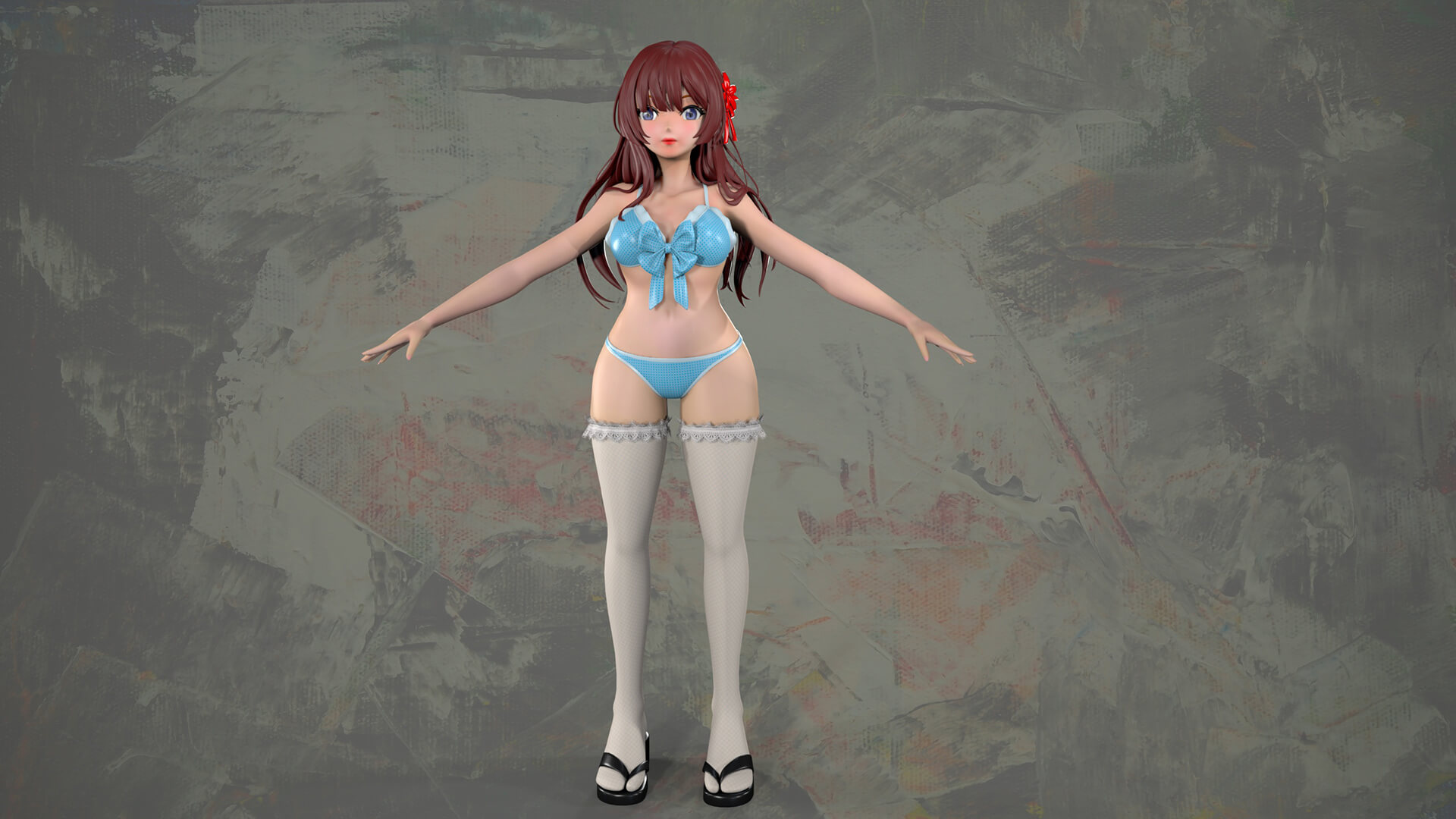 Miku Cartoon - 3D Model by Huang_9527