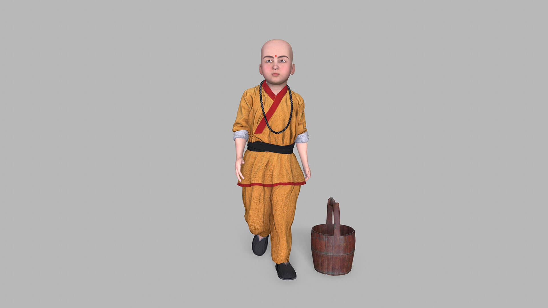 Monk Character - 3D Model by Huang_9527