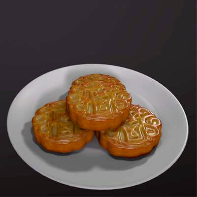 mooncake food - 3D Model by Huang_9527