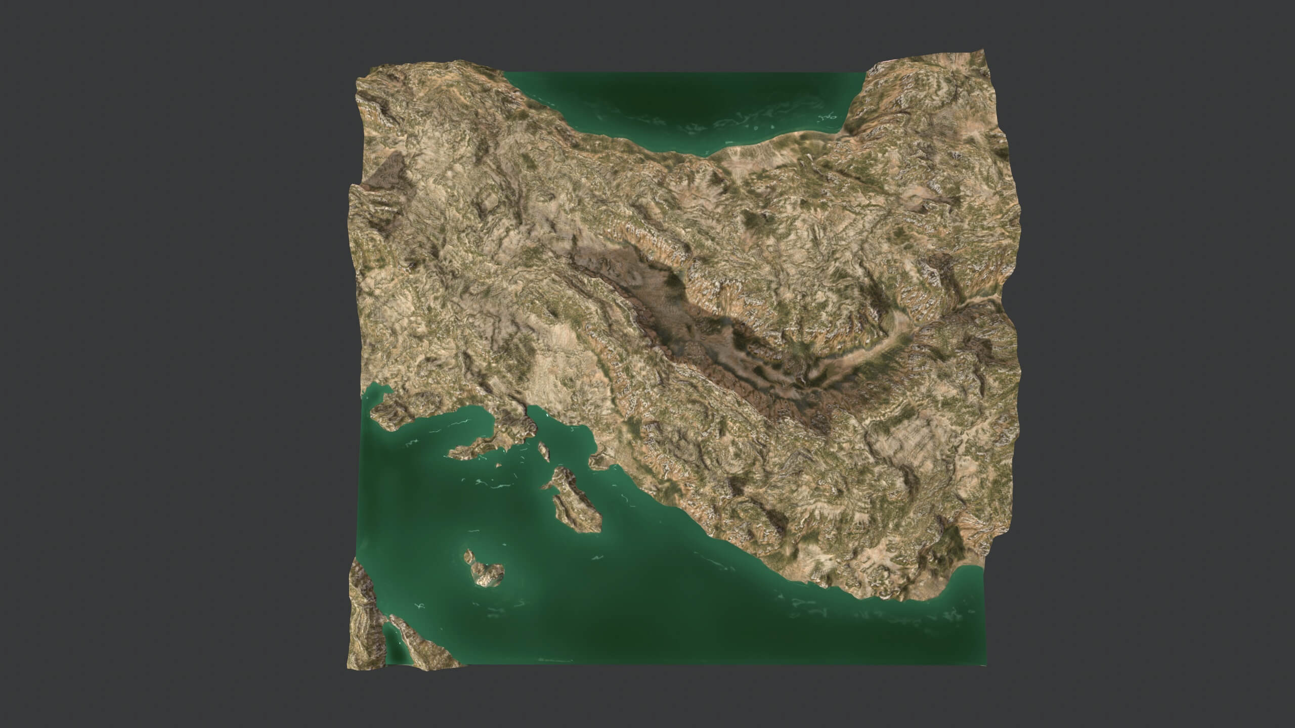 Mountain Structure - 3D Model by Huang_9527